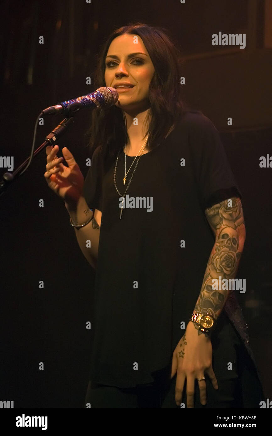 Amy MacDonald performing live in concert at The Ferry in Glasgow ...