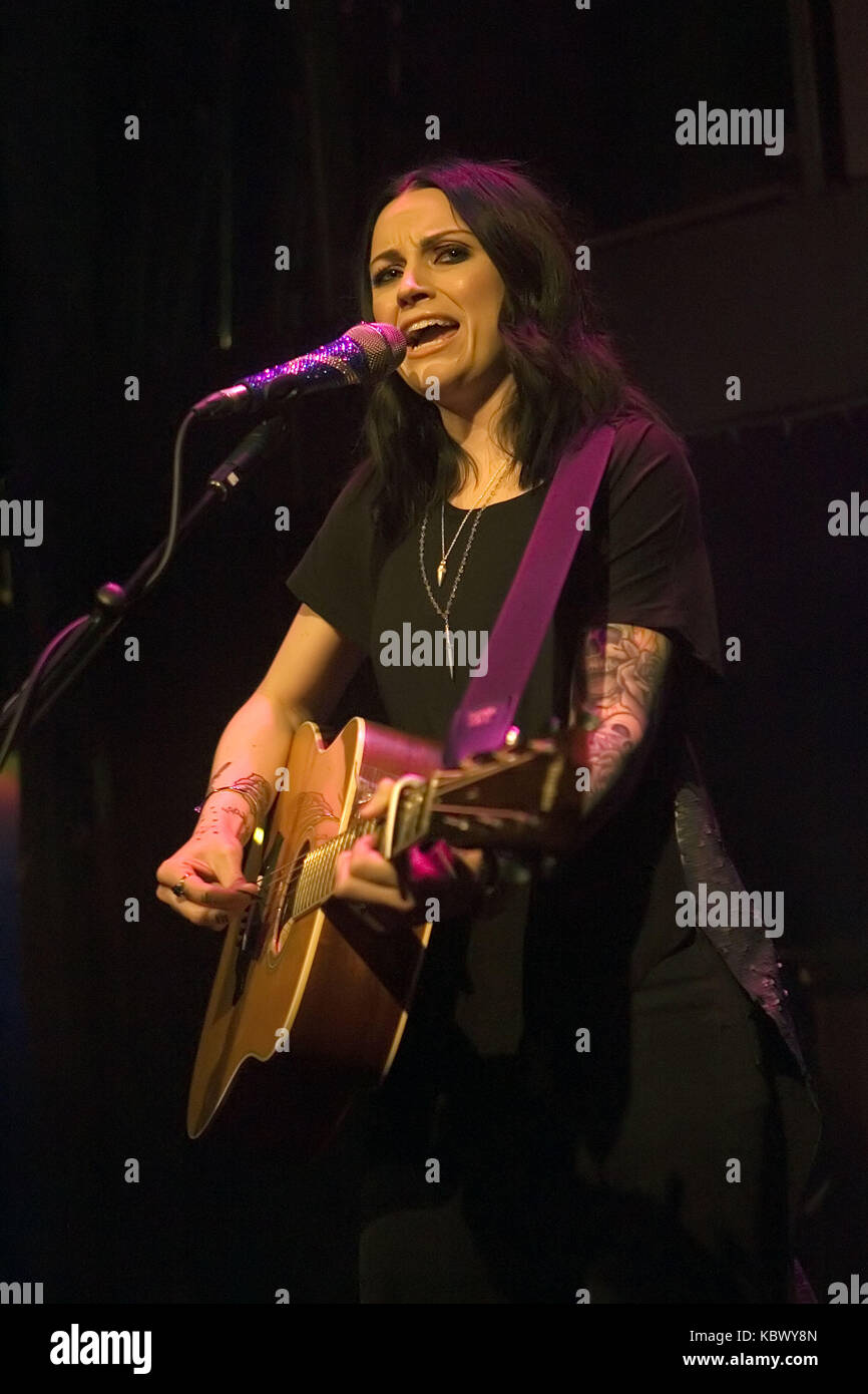 Amy MacDonald performing live in concert at The Ferry in Glasgow ...