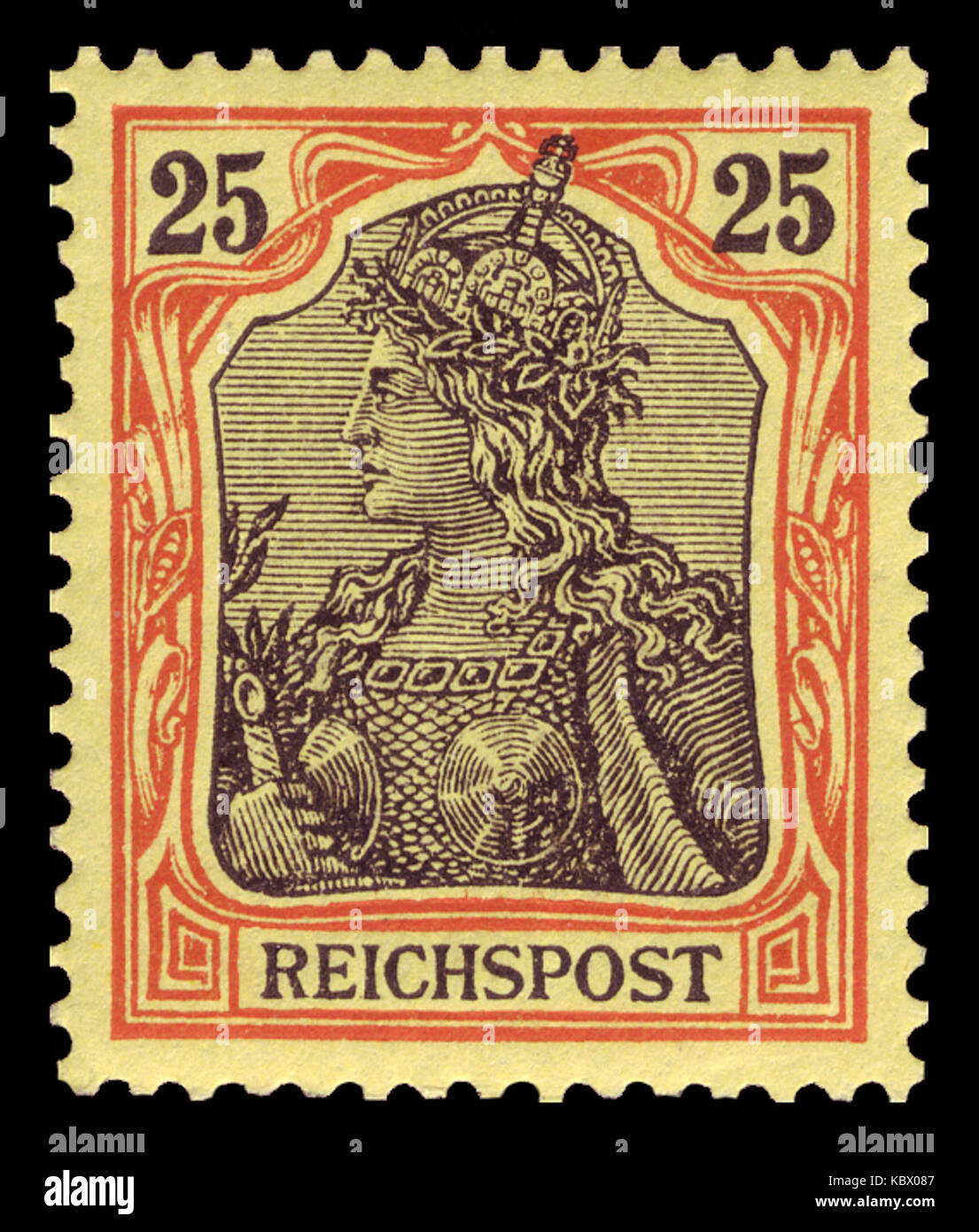 DR 1900 58 Germania Reichspost Stock Photo - Alamy