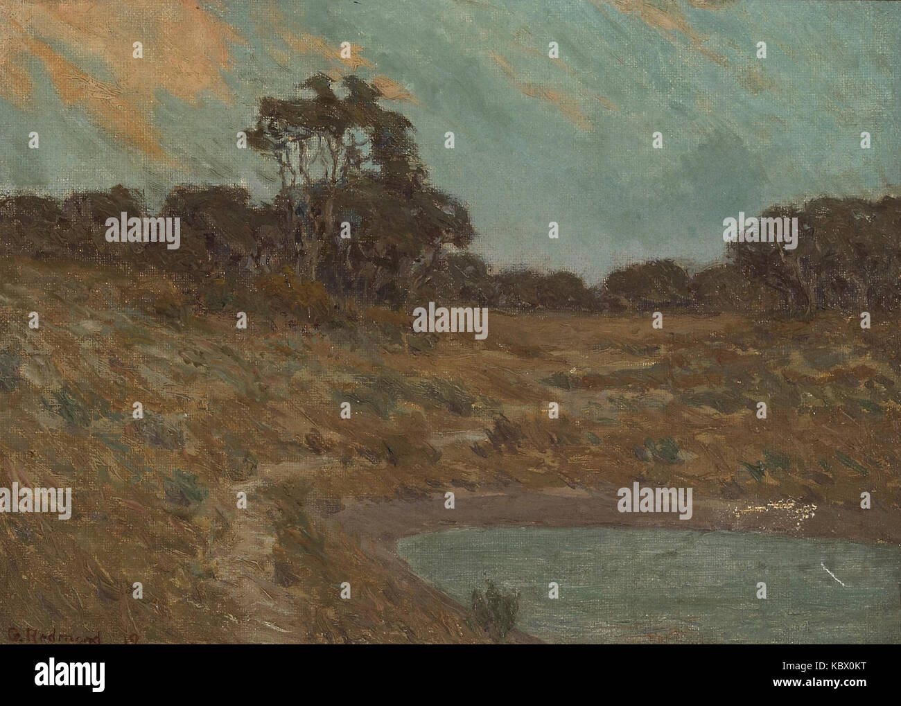 Granville Redmond The Old Pond Stock Photo - Alamy