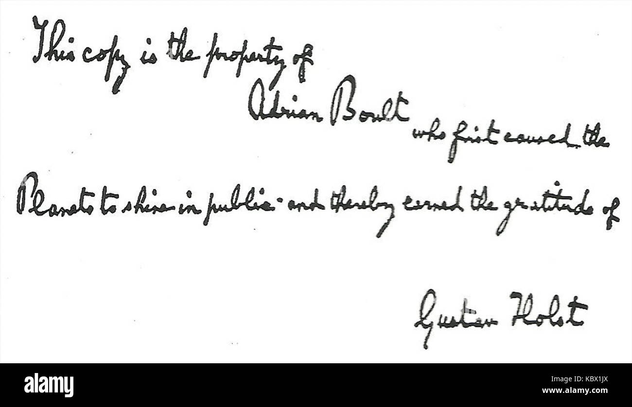 A reference to the famous musical suite 'The Planets' by Gustav Holst ...