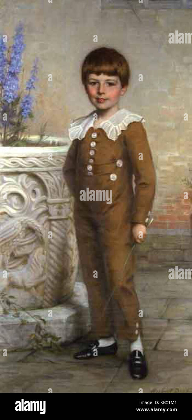 Herbert James Draper, Portrait of a boy Stock Photo - Alamy