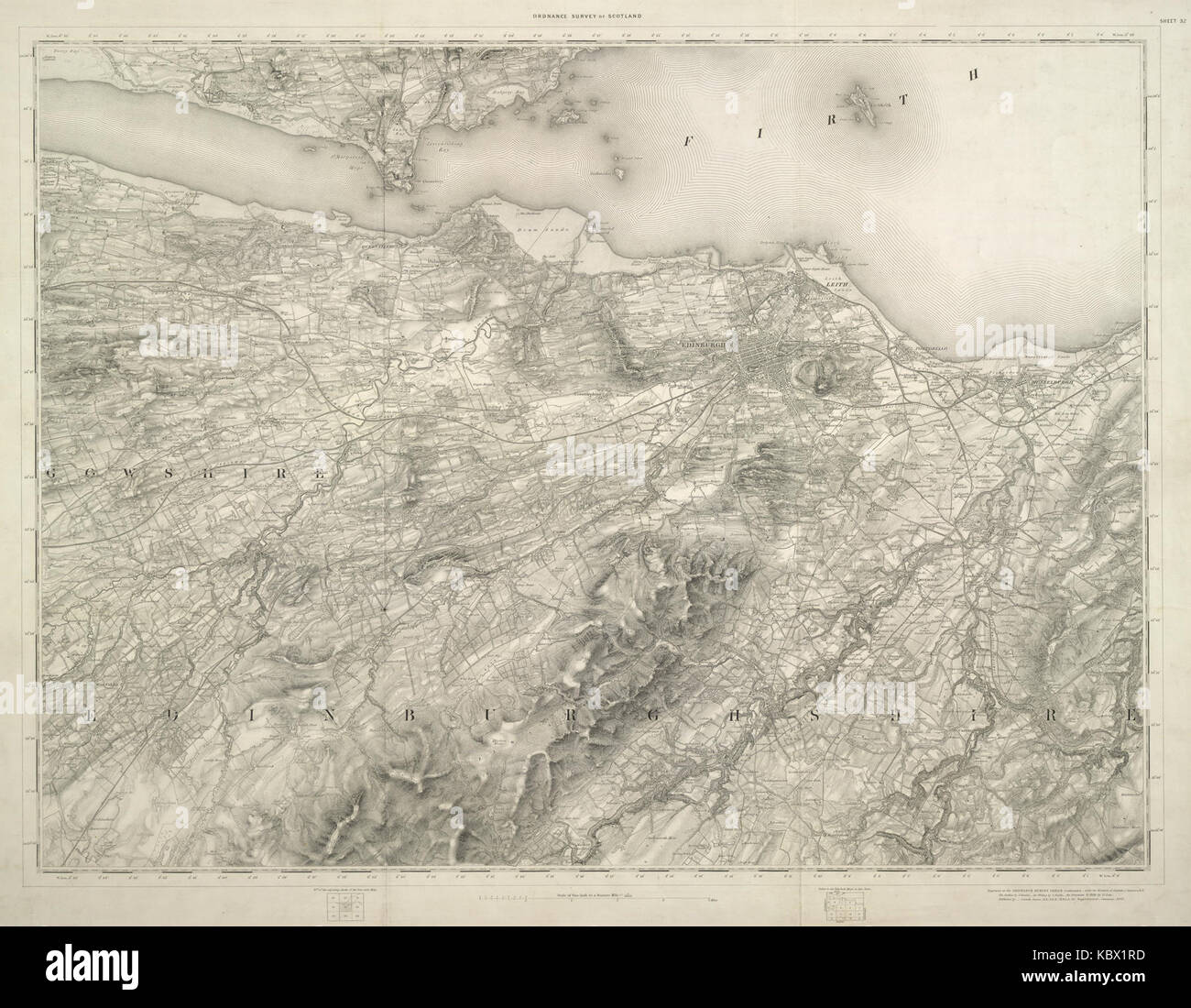 Scotland map terrain hi-res stock photography and images - Alamy