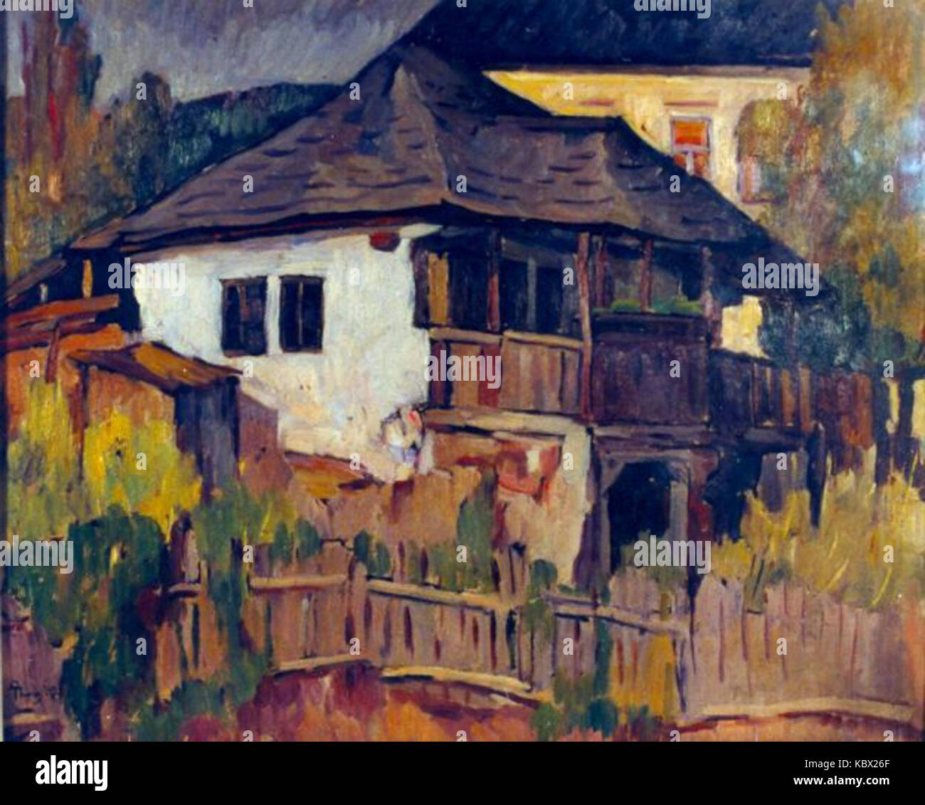 Ion Theodorescu Sion Casa taraneasca din Curtea de Arges Stock Photo - Alamy