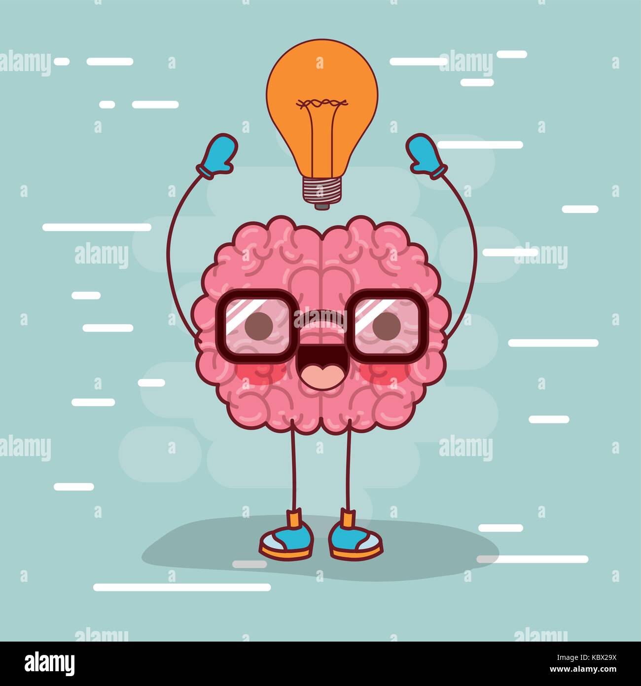 Human brain cartoon top hi-res stock photography and images - Alamy
