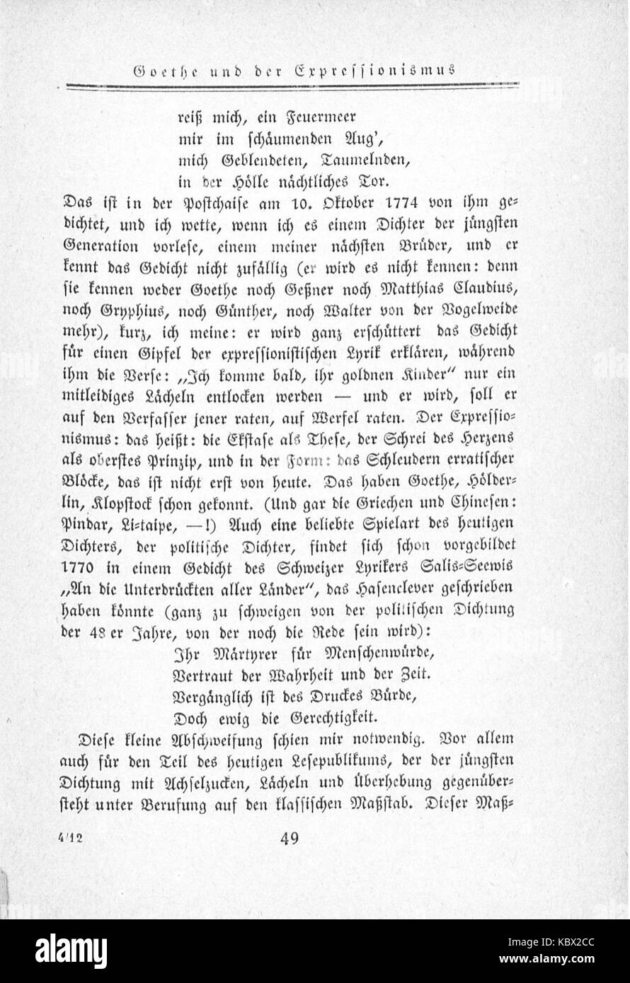 Klabund Deutsche Literaturgeschichte In Einer Stunde 049 Stock Photo