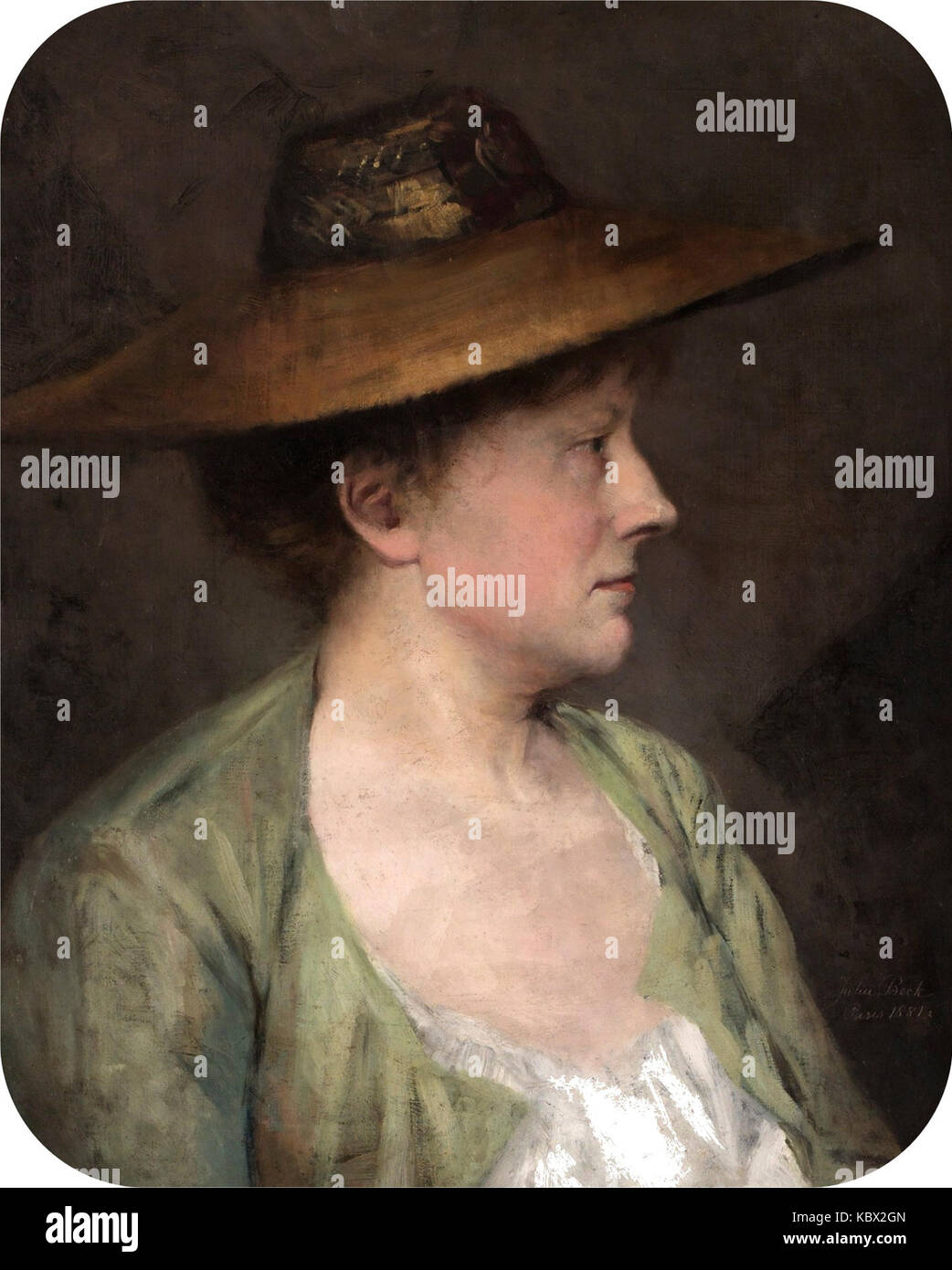 Julia Beck Portrait Woman Stock Photo - Alamy