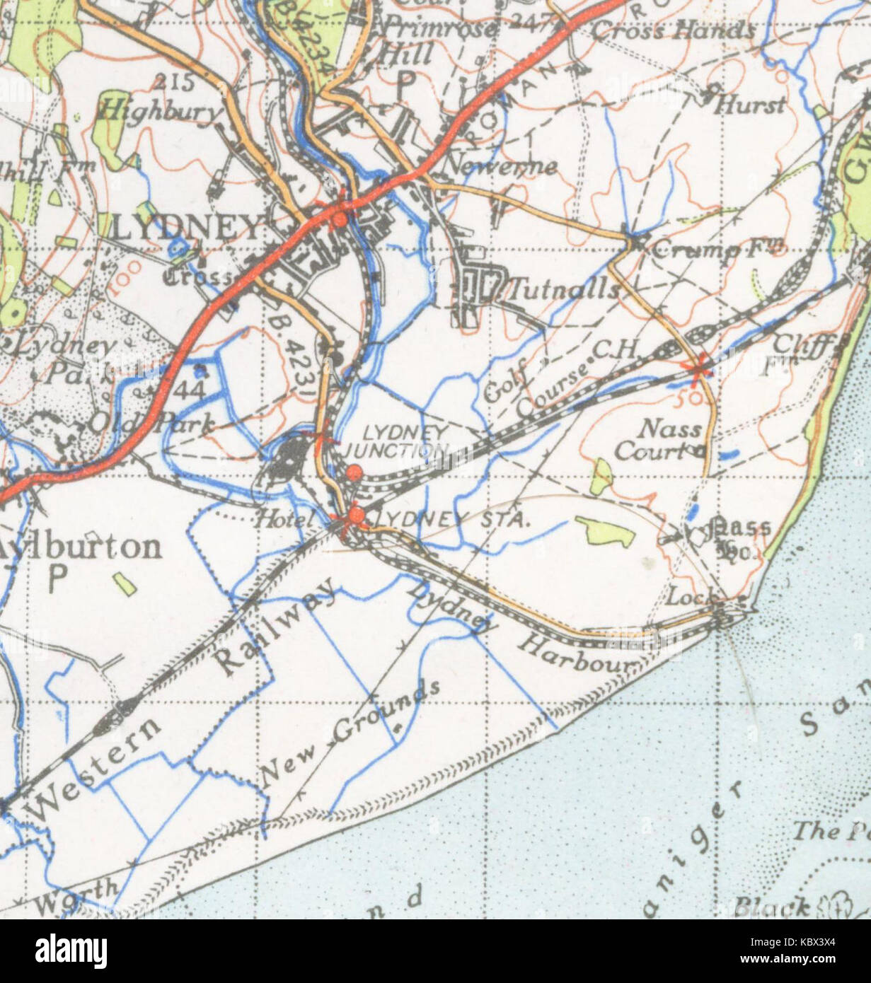 Map Of Lydney High Resolution Stock Photography and Images - Alamy