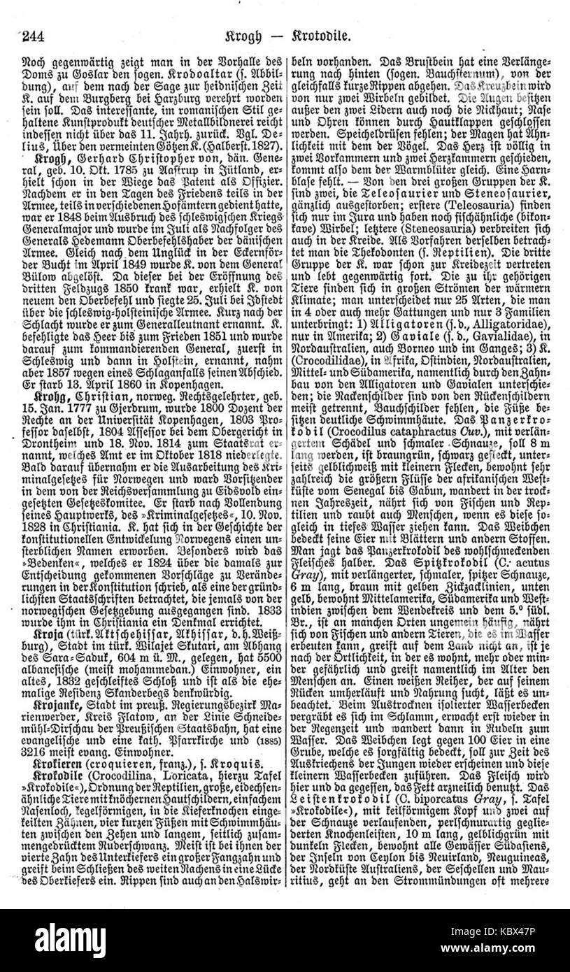 An entry from the Meyers encyclopedic reference, detailing a historical ...