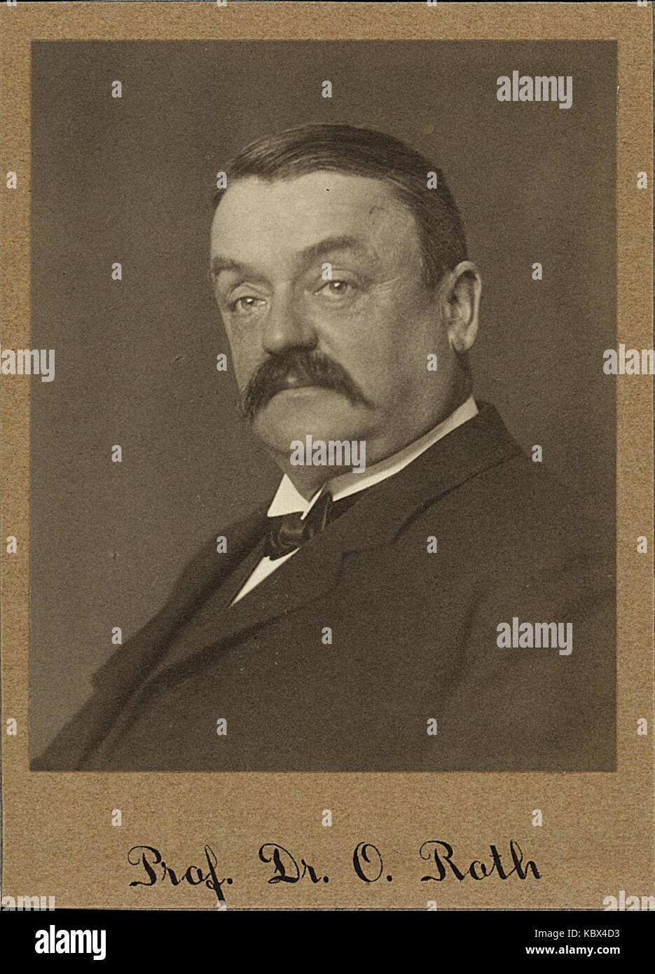 This portrait of Otto Roth (1853–1927) was created during his lifetime ...