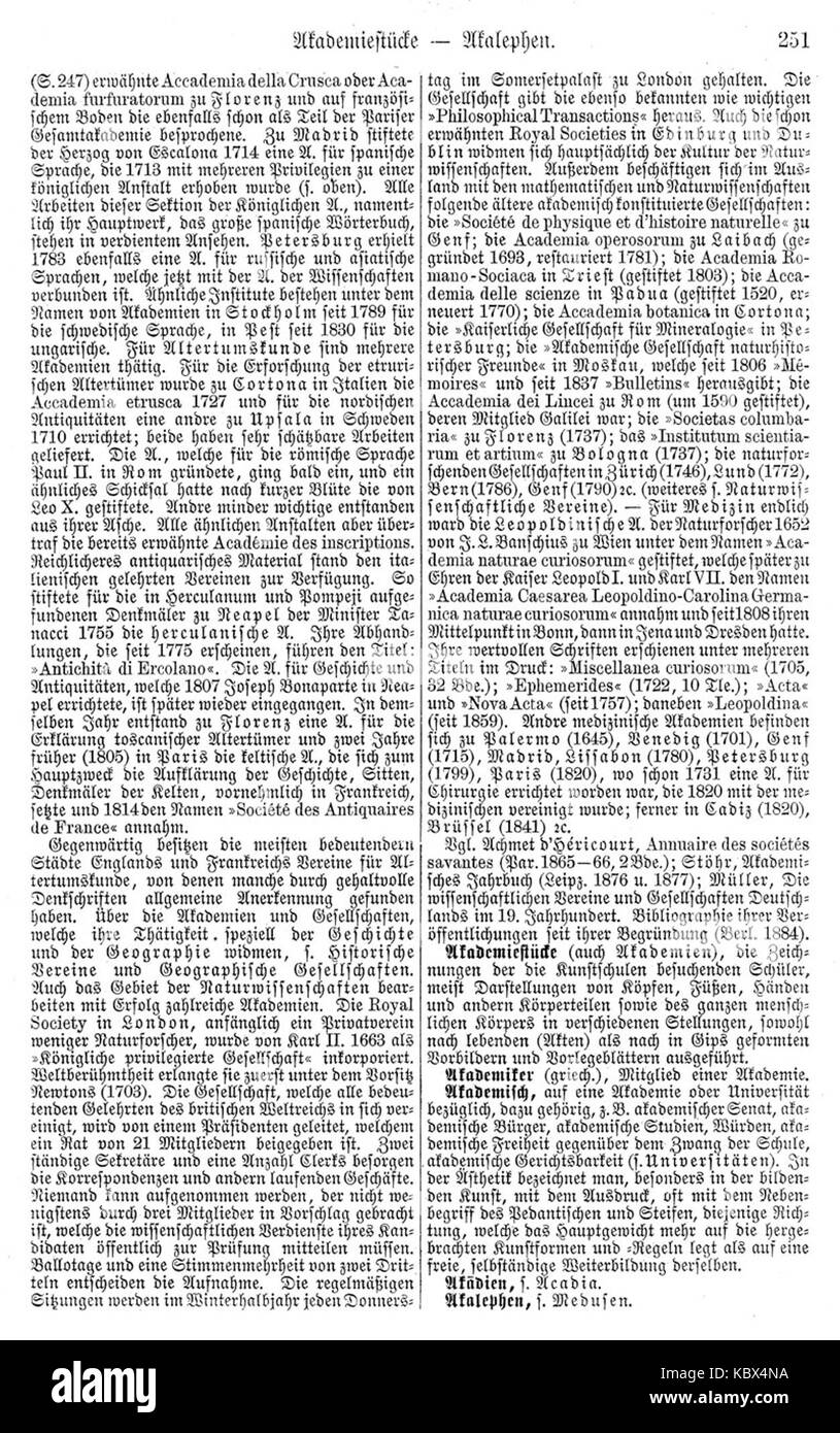 Entry labeled b1 s02511 from Meyers Lexicon, a German encyclopedic ...