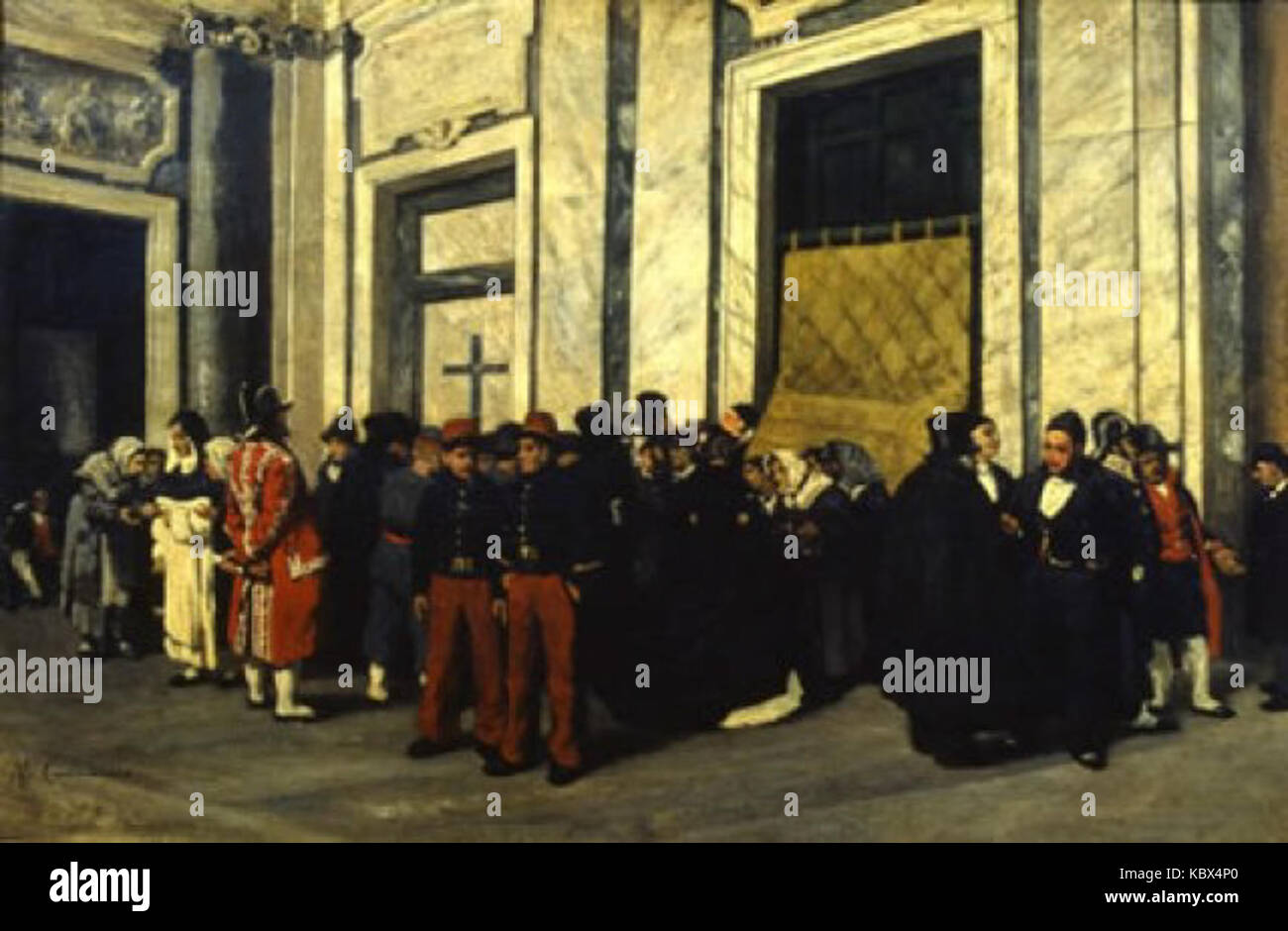 Michele Cammarano Atrio di Santa Maria Maggiore Stock Photo - Alamy