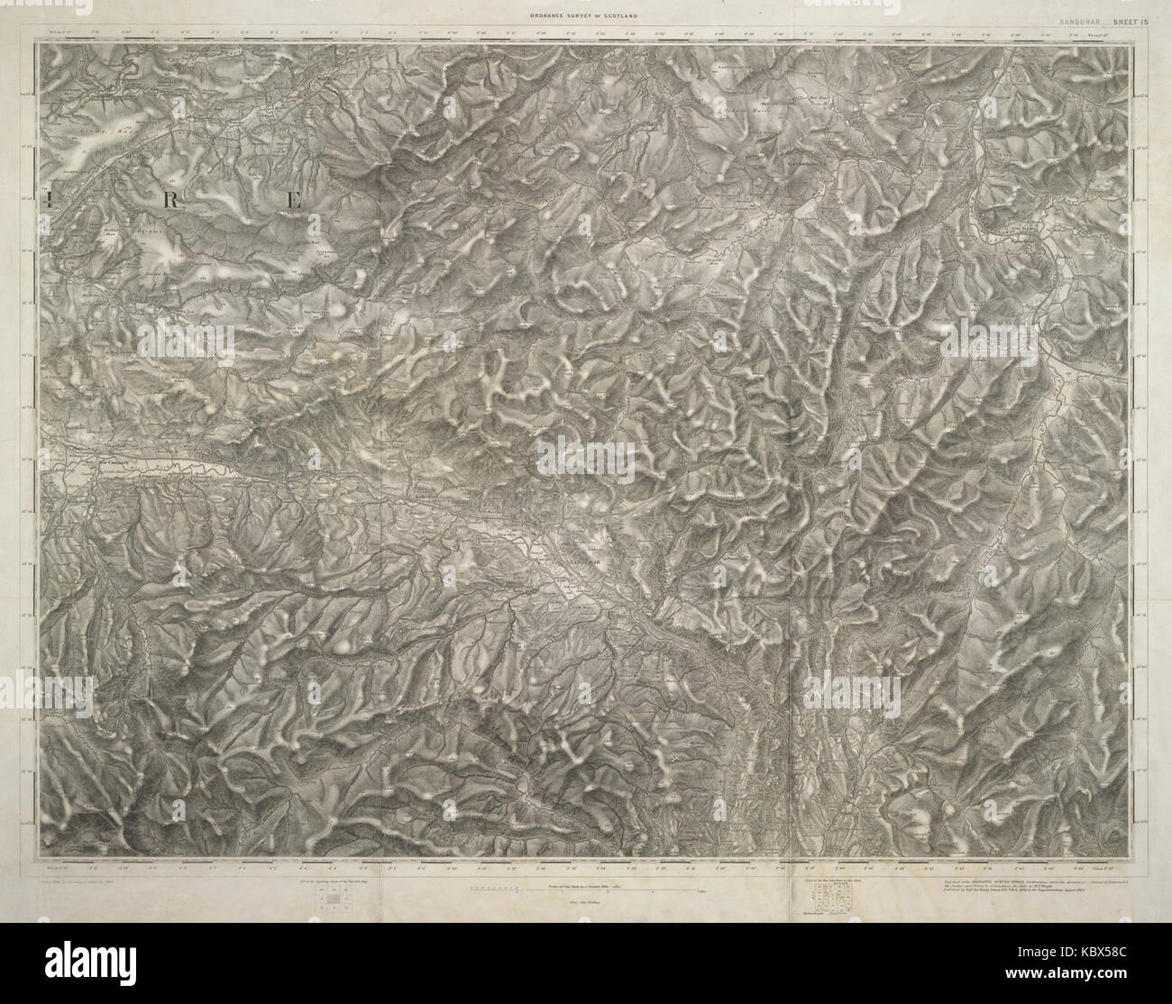 Map vintage scotland hi-res stock photography and images - Alamy