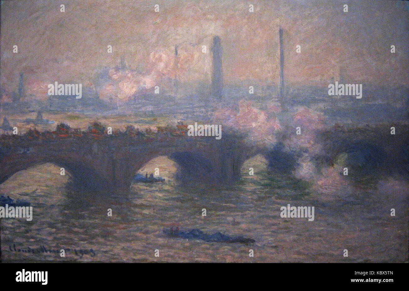 Claude monet waterloo bridge hi-res stock photography and images - Alamy