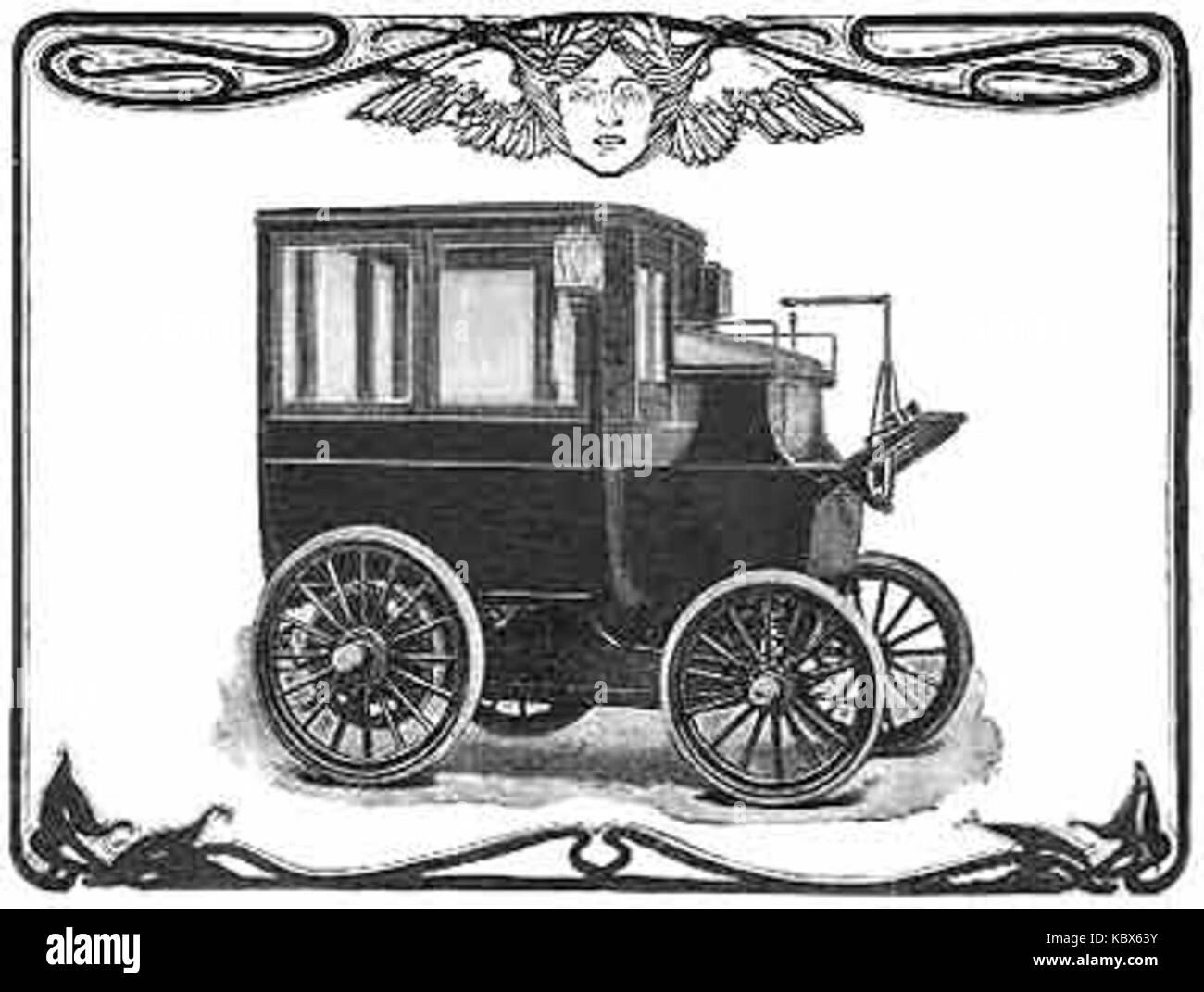 1900 Columbia Electric Bus Stock Photo - Alamy