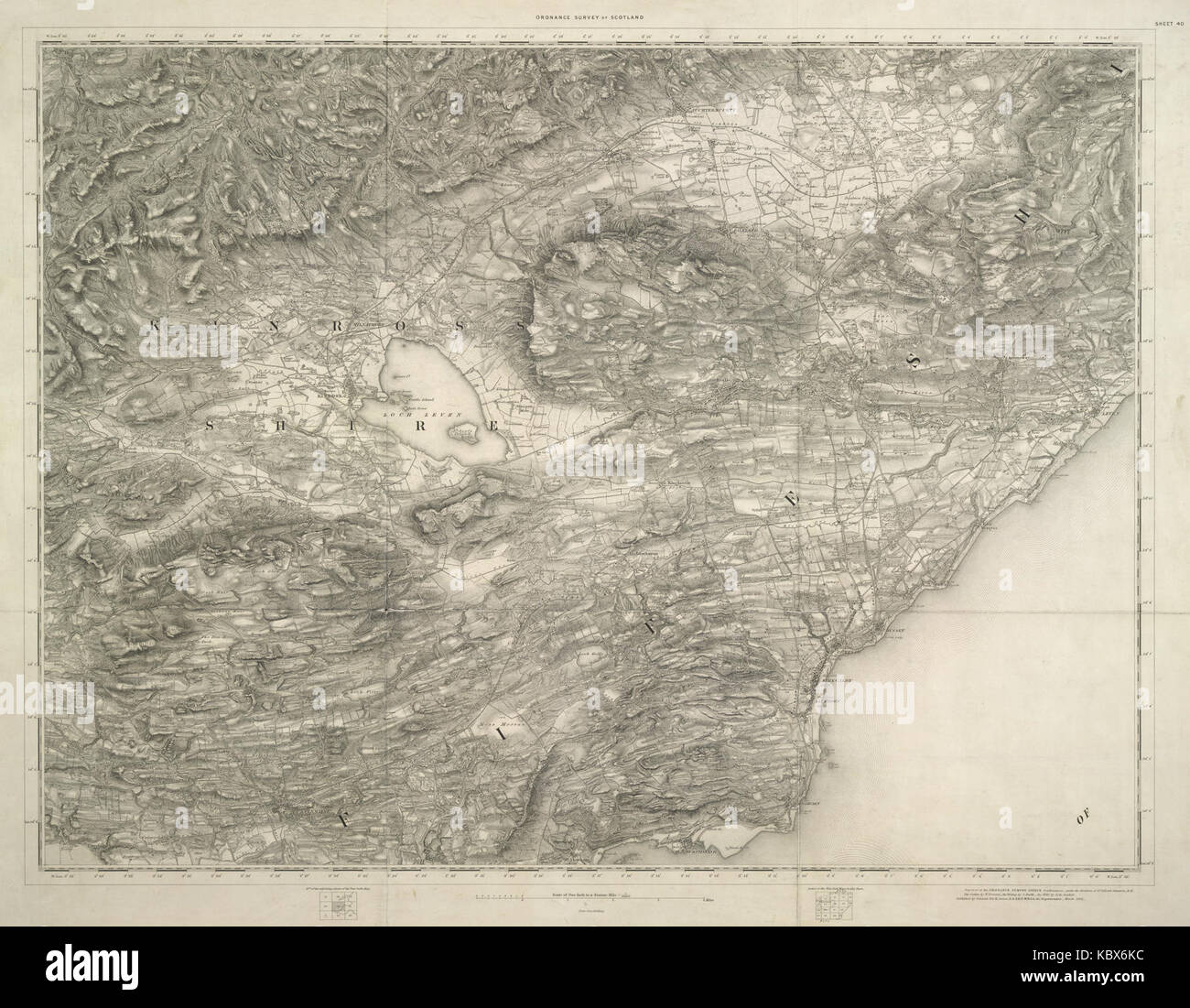 Ordnance survey map old series 1 hi-res stock photography and images ...