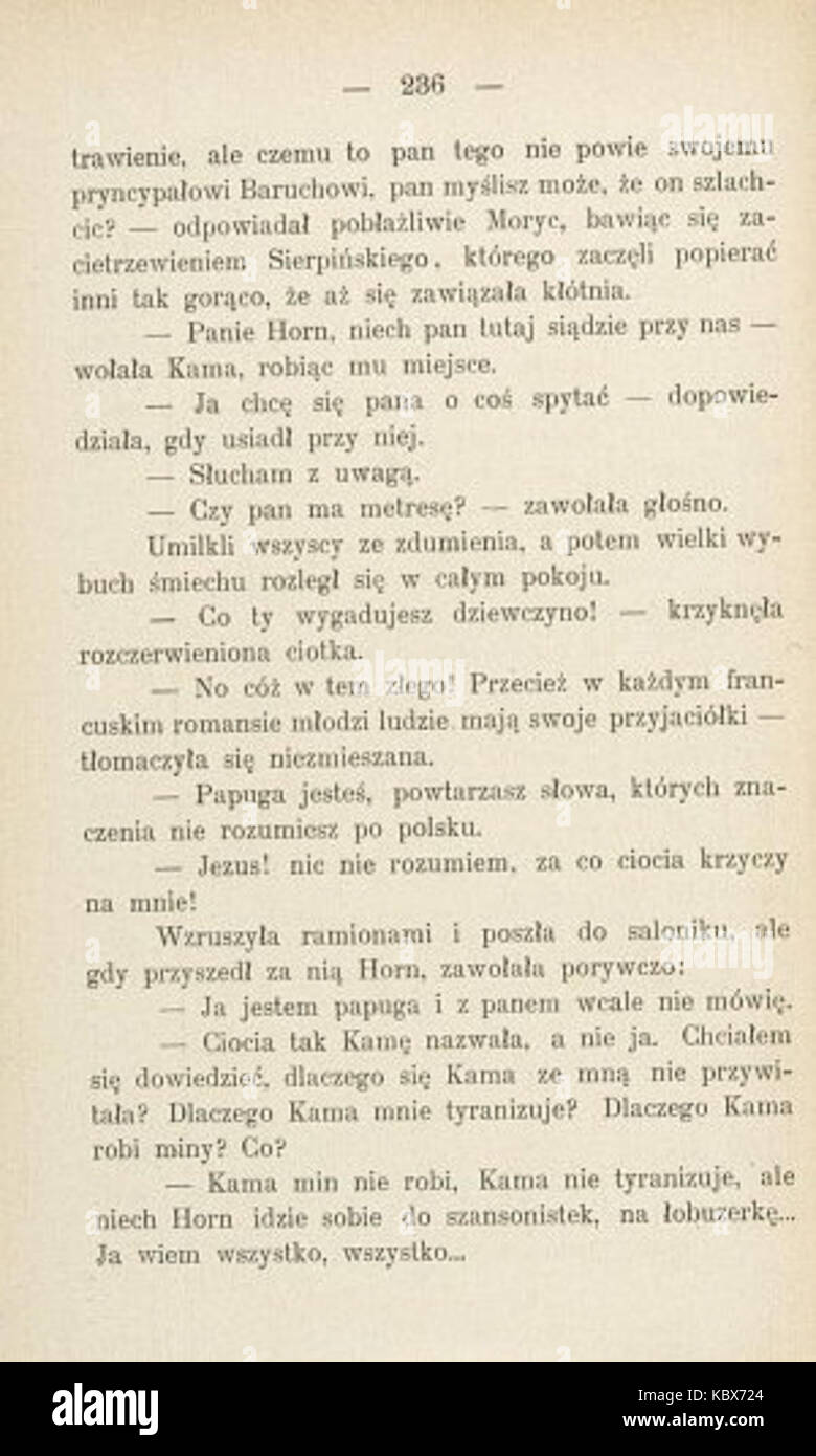 This page from the novel 'Ziemia obiecana' ('The Promised Land') by ...