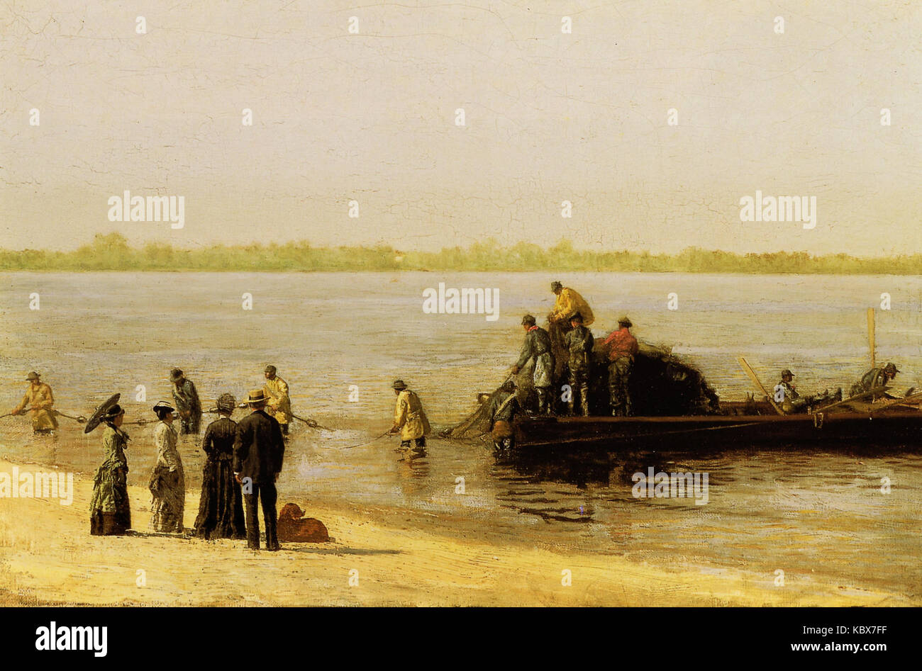 Shad fishing at gloucester on the delaware river thomas eakins Stock ...