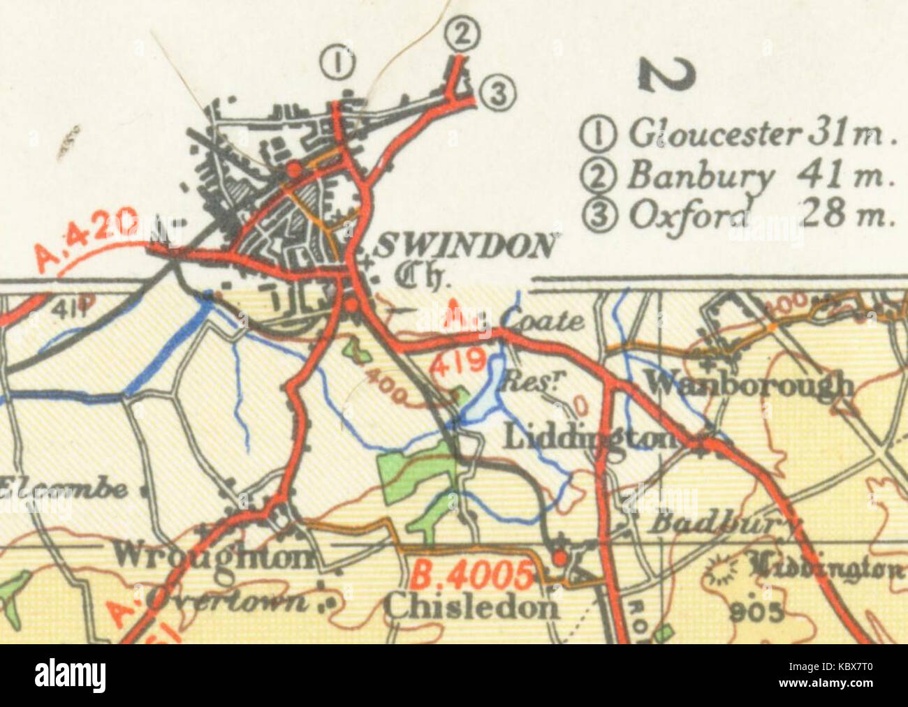 Map of swindon hi-res stock photography and images - Alamy