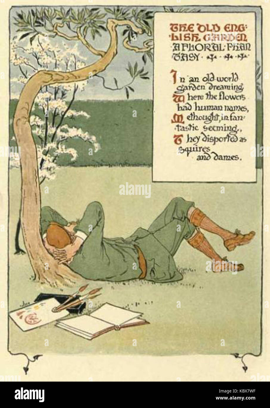 This painting, 'The Artist in Repose', depicts an artist in a relaxed ...
