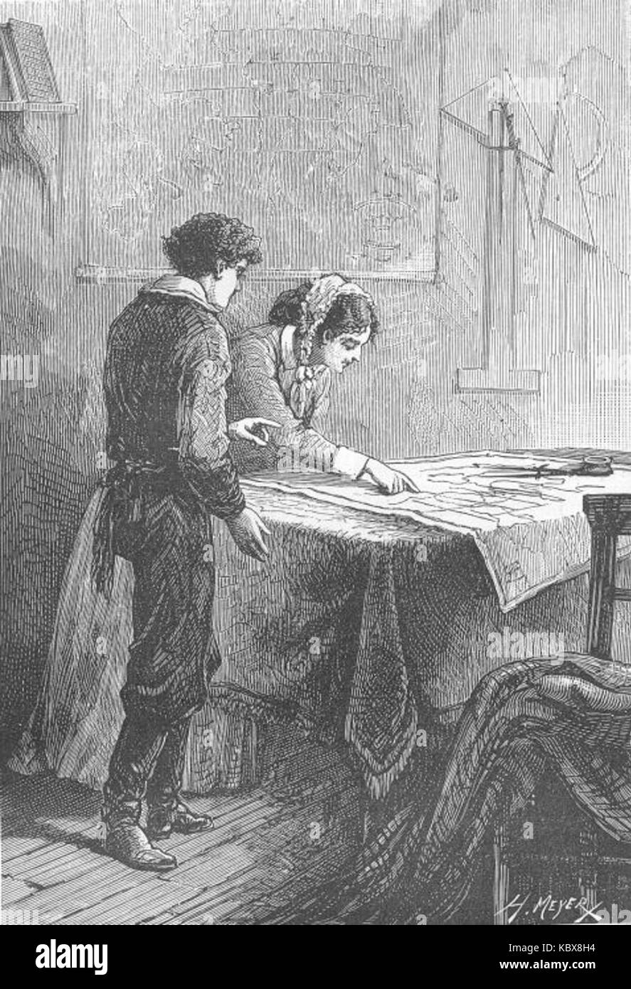 'Dick Sand, A Captain at Fifteen' by Henri Meyer 024 Stock Photo - Alamy