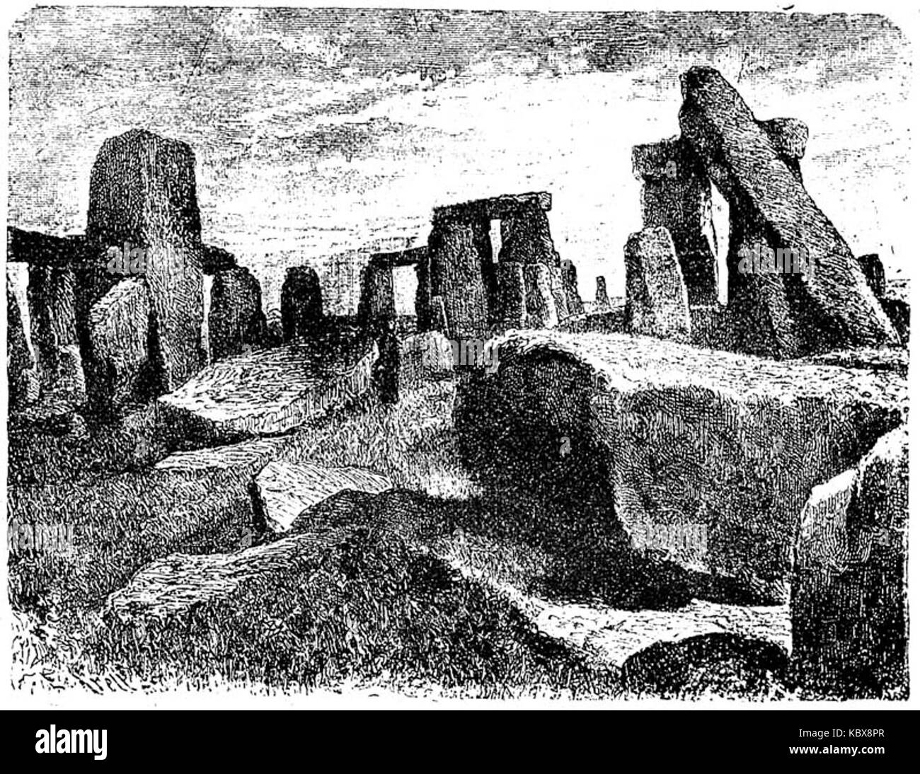 Ritual stone circle Black and White Stock Photos & Images - Alamy