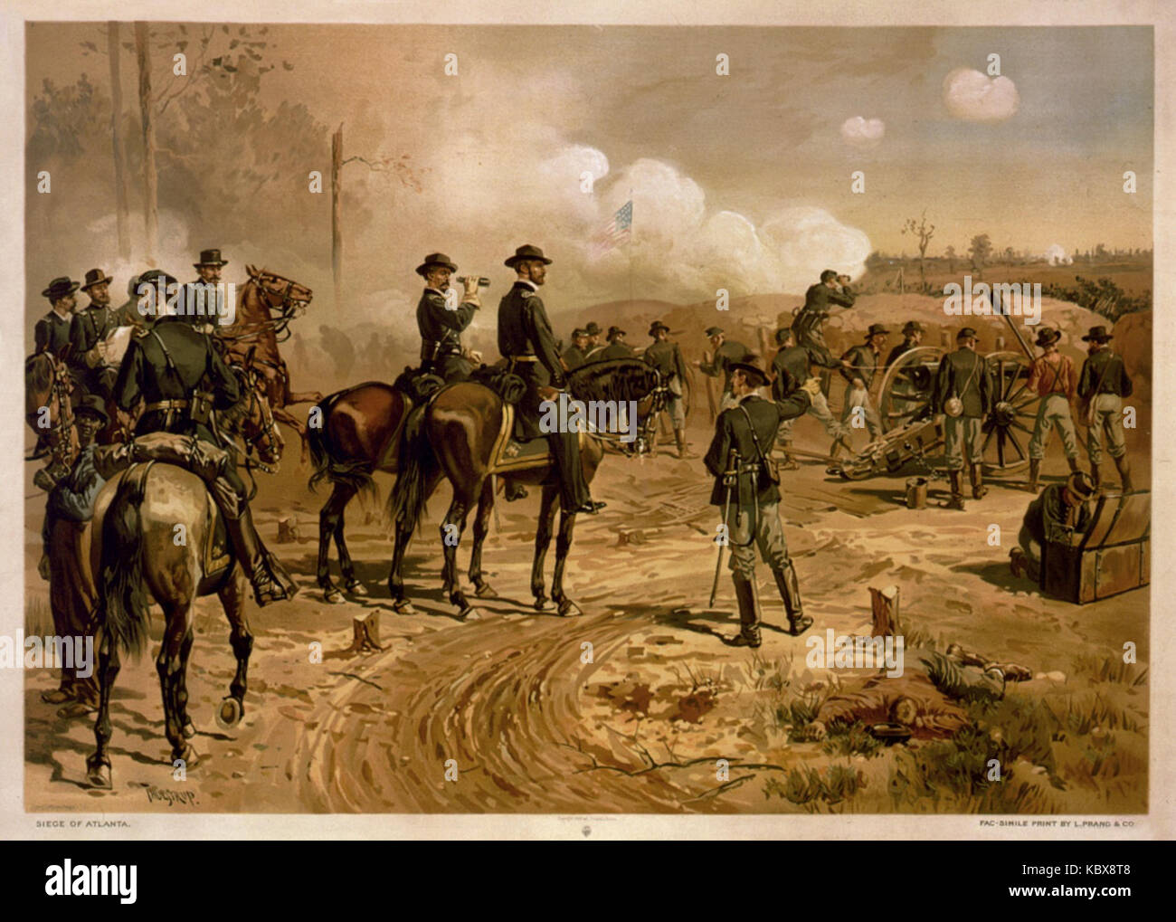 Thure de Thulstrup Siege of Atlanta Stock Photo - Alamy