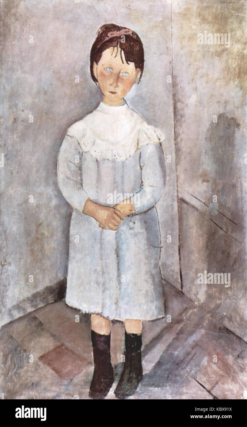 This image showcases a work by Amedeo Modigliani, an Italian artist ...