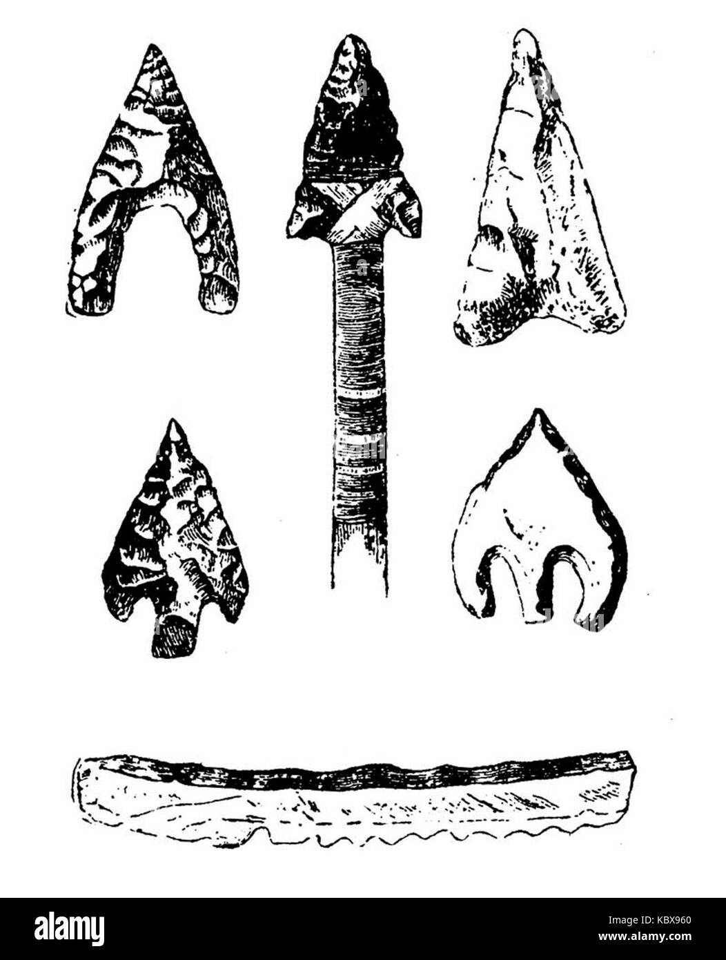 Stone tools (arrows Stock Photo - Alamy