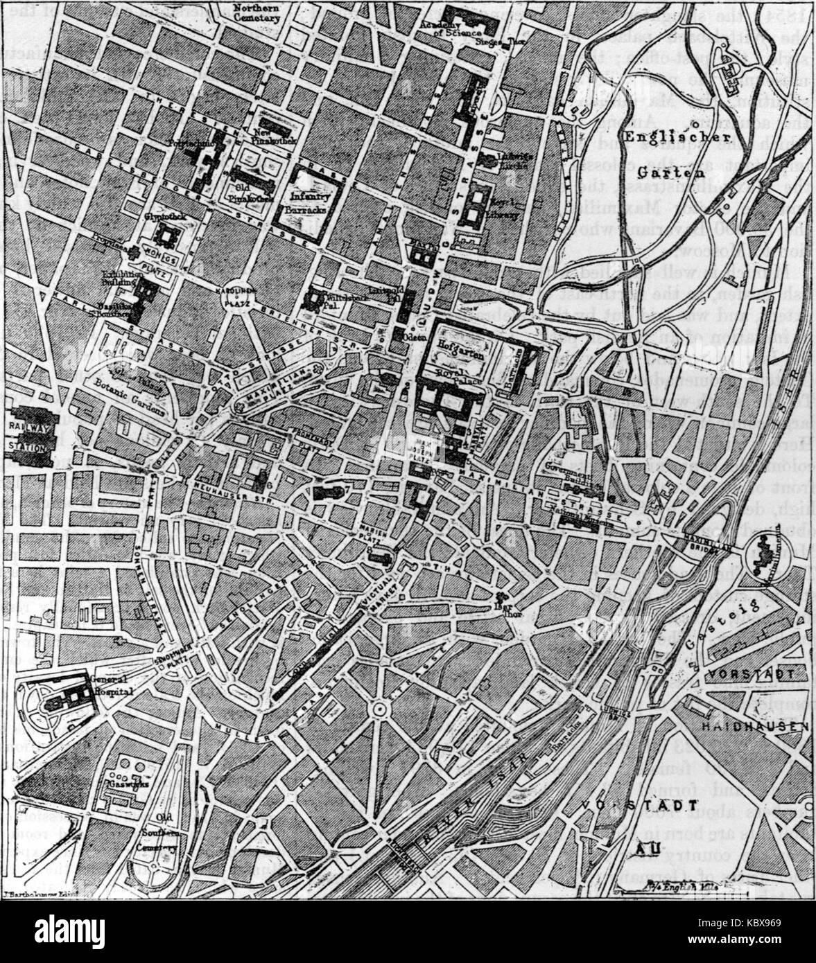 Britannica Munich Plan Stock Photo - Alamy