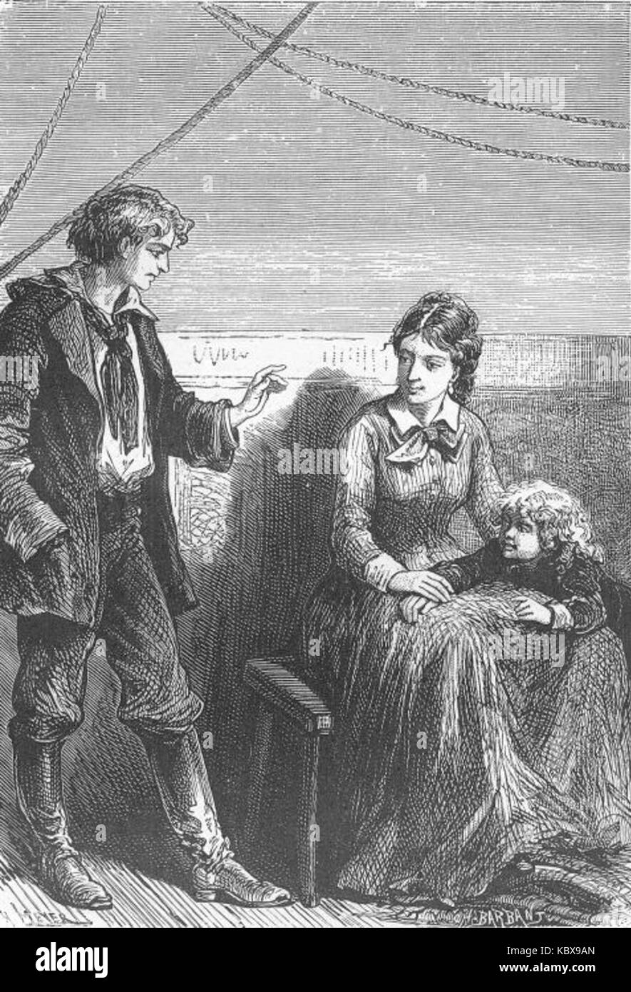 'Dick Sand, A Captain at Fifteen' by Henri Meyer 028 Stock Photo - Alamy