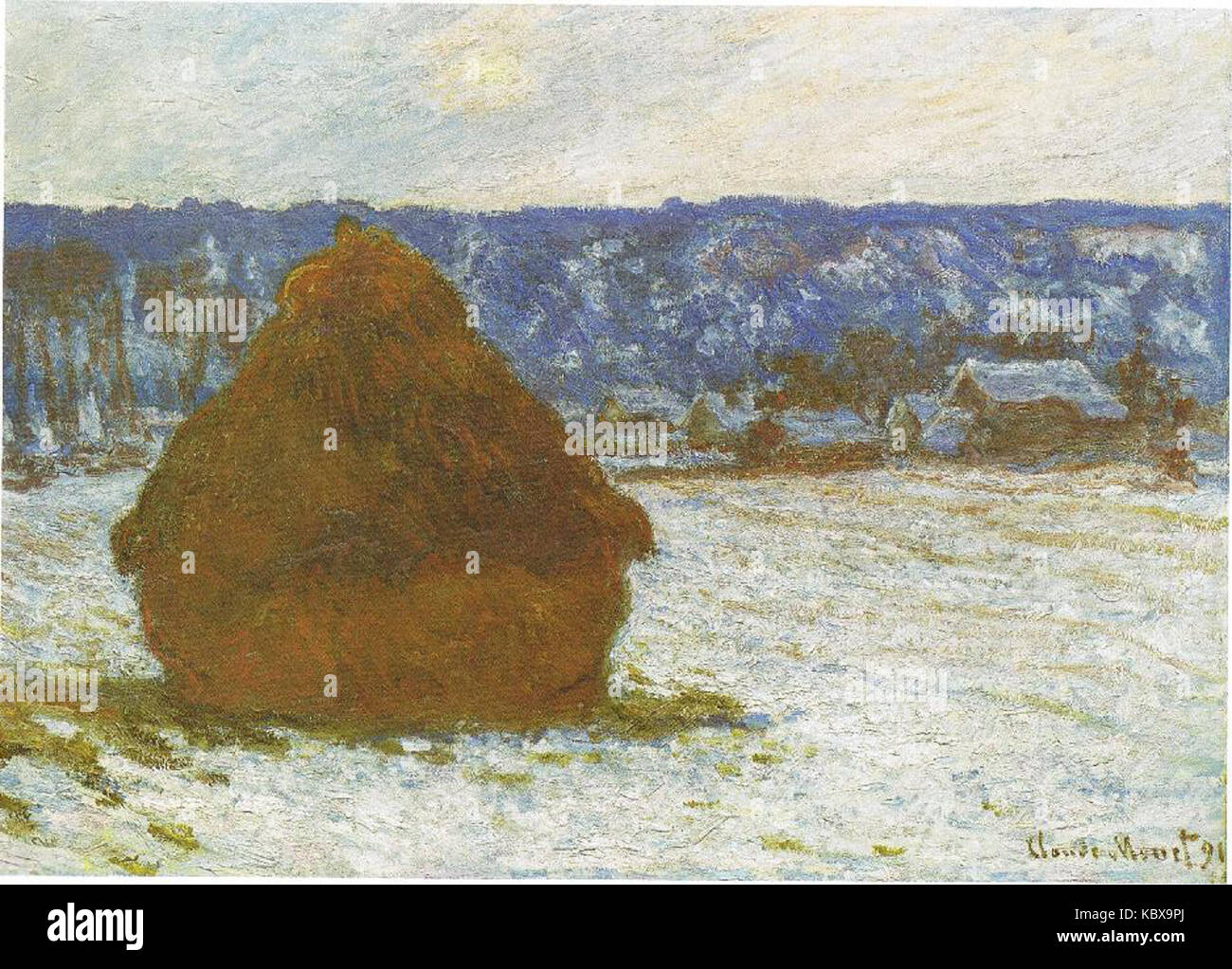 Claude monet snow effect hi-res stock photography and images - Alamy