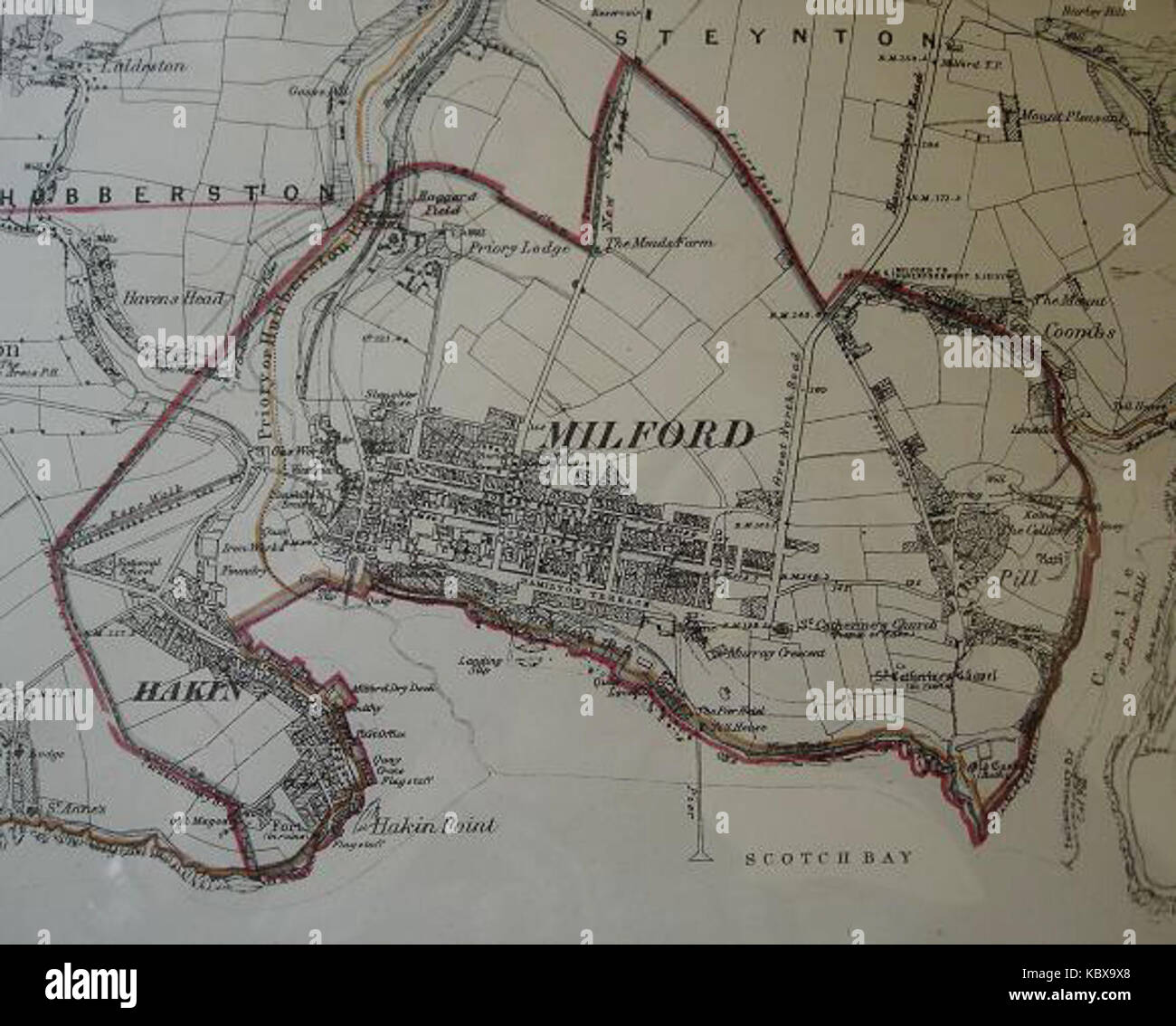 Map of milford hi-res stock photography and images - Alamy