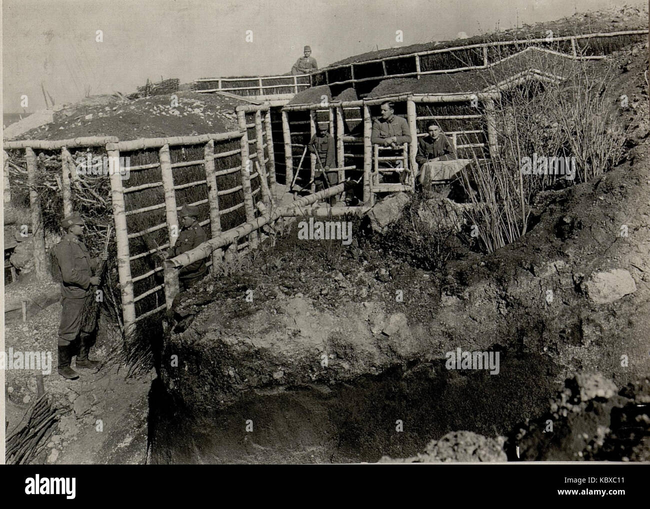 This photograph captures the machine gun commander's quarters of ...