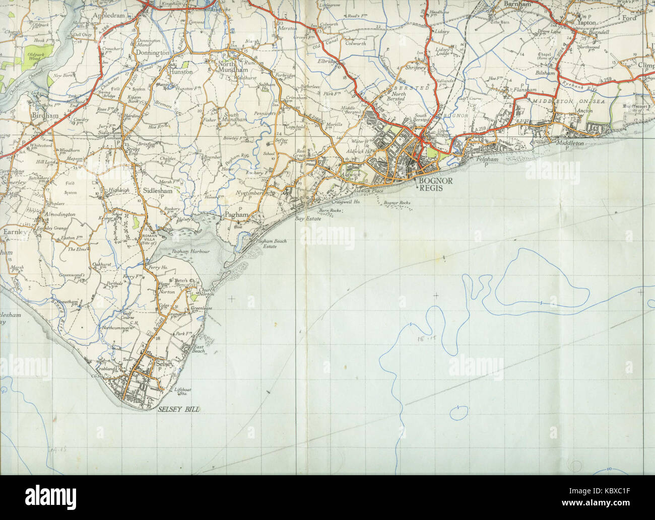 Map of bognor hi-res stock photography and images - Alamy