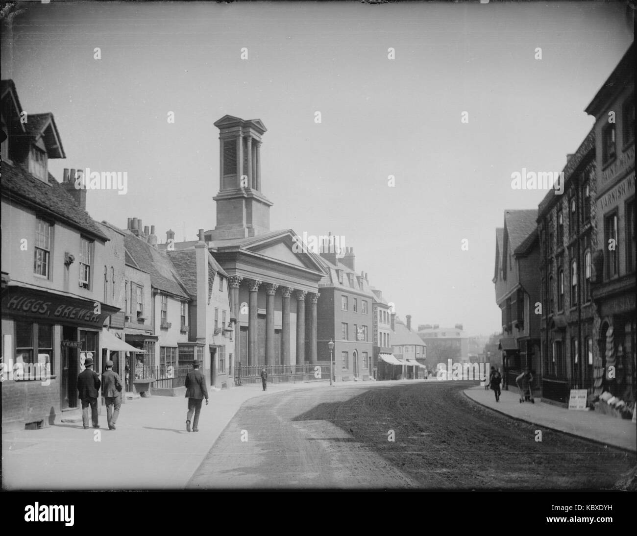 Castle Street, Reading, 1890 Stock Photo - Alamy