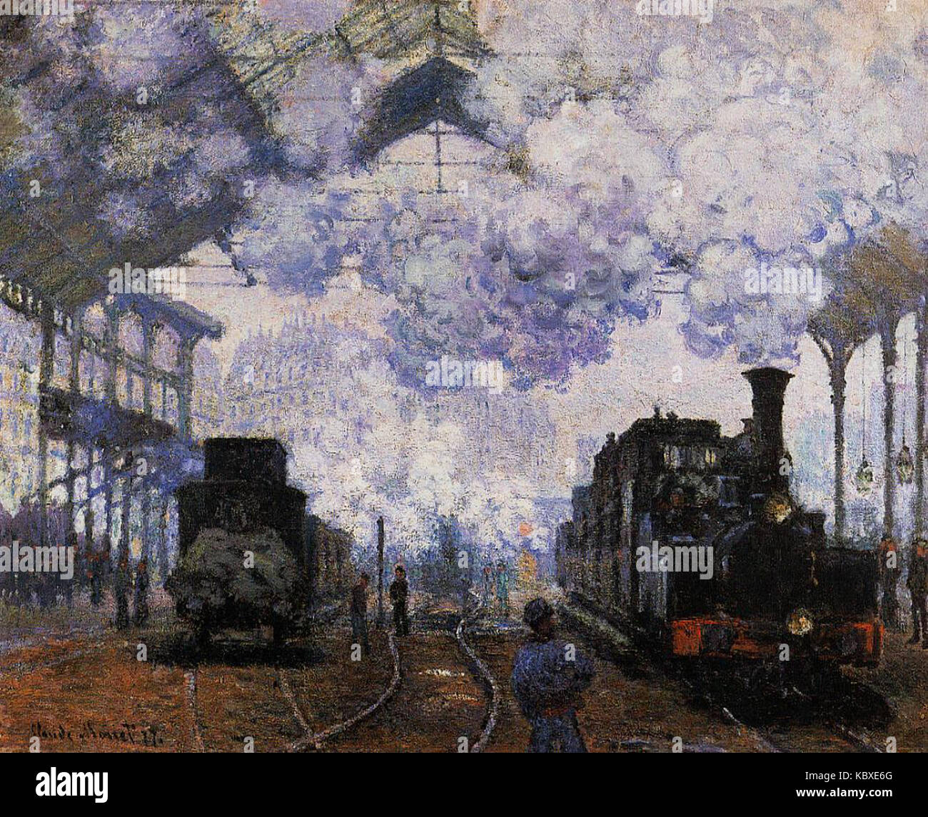 Gare saint lazare monet hi-res stock photography and images - Alamy