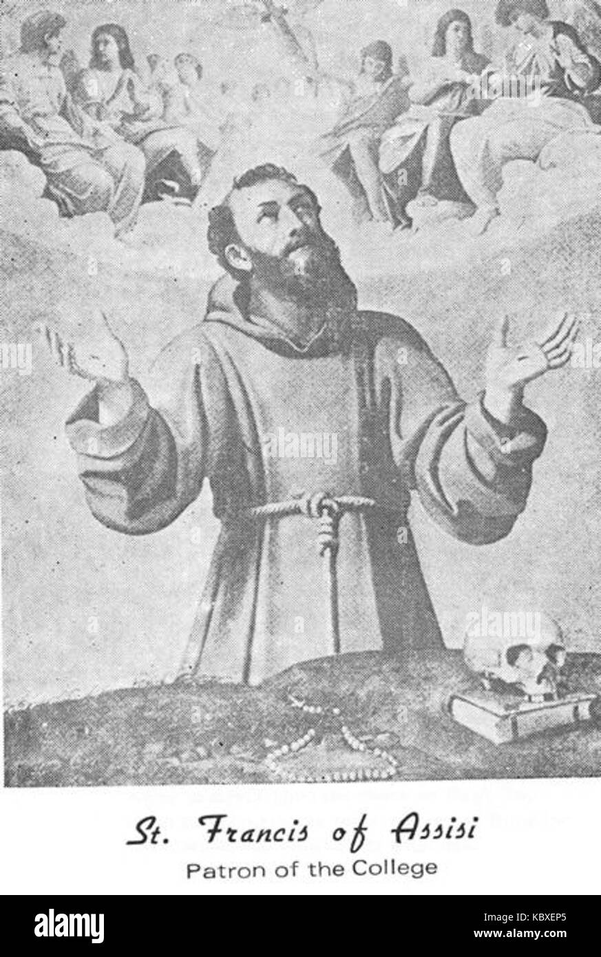St francis of assisi Black and White Stock Photos & Images - Alamy
