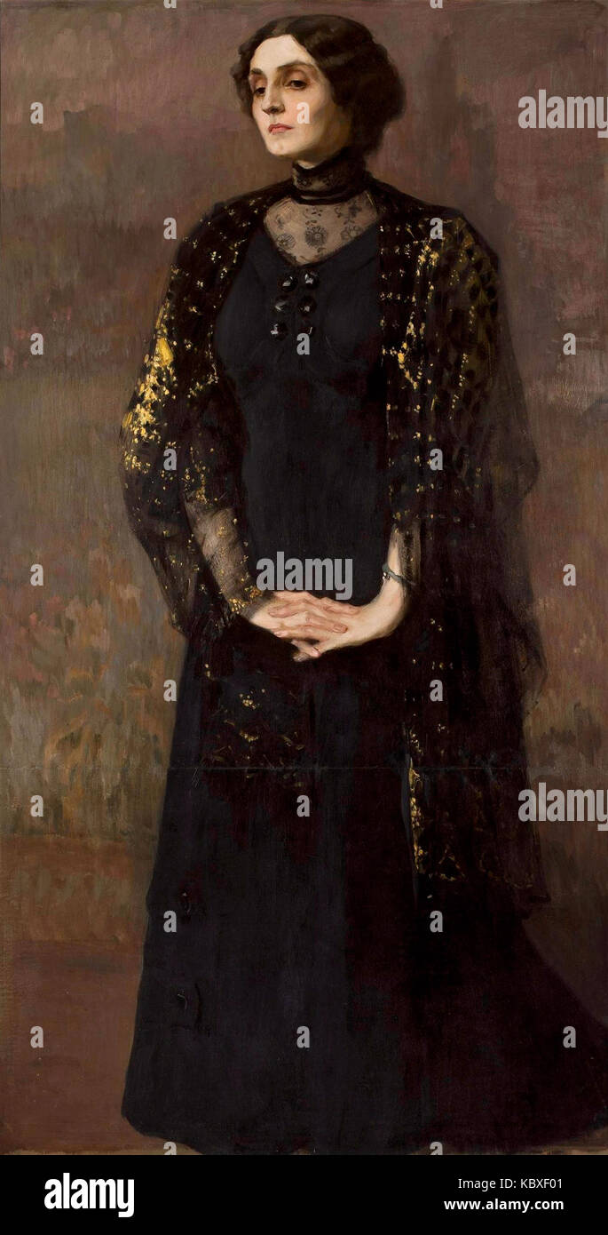 Stabrowski Spiritualist portrait of a woman Stock Photo - Alamy