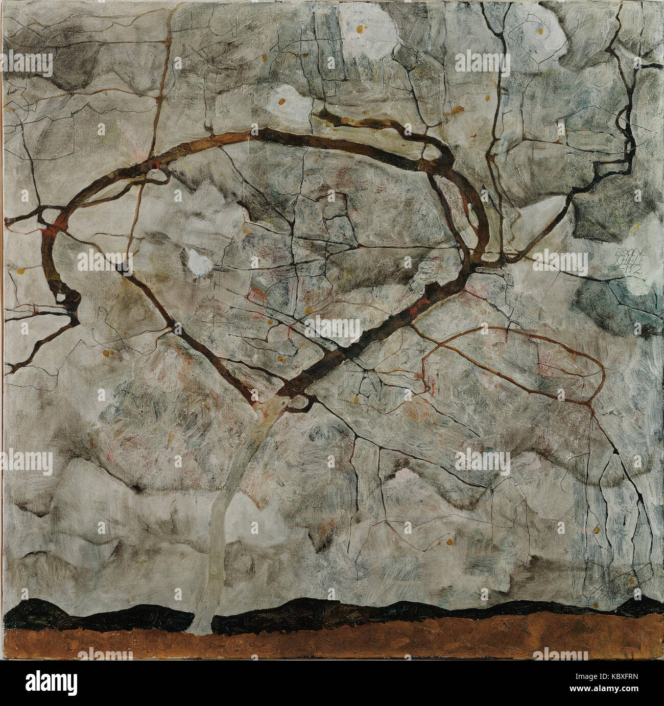 Egon Schiele Autumn Tree in Stirred Air (Winter Tree Stock Photo - Alamy