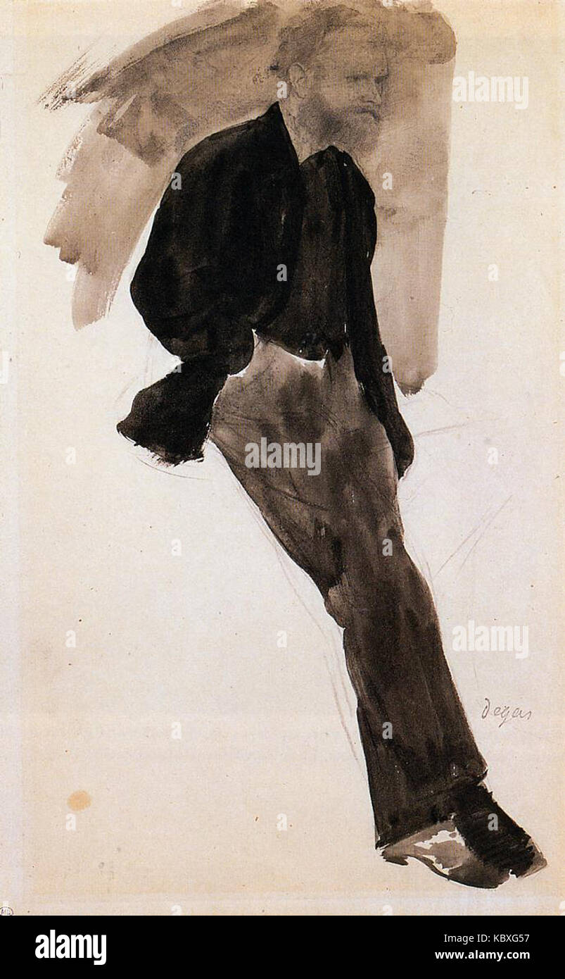 Edgar Degas Edouard Manet Standing Stock Photo - Alamy