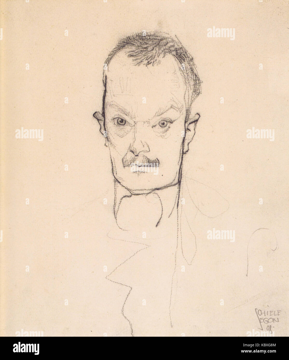 Egon Schiele Bildnis Arthur Roessler, 1910 Stock Photo - Alamy