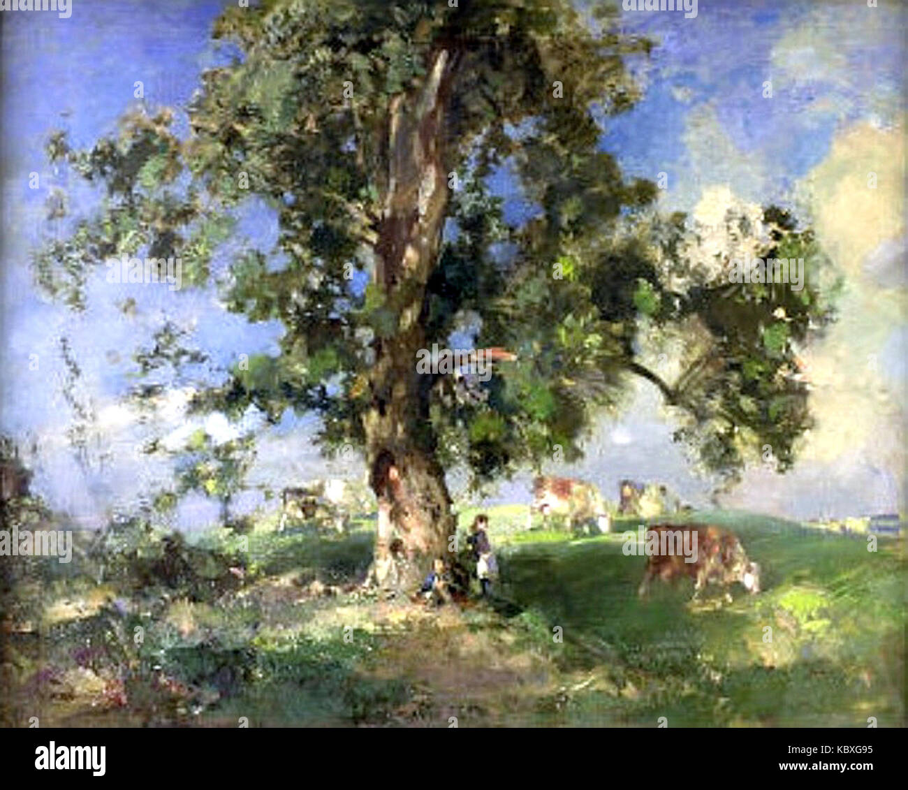 Edward Arthur Walton The Old Ash Tree Stock Photo - Alamy