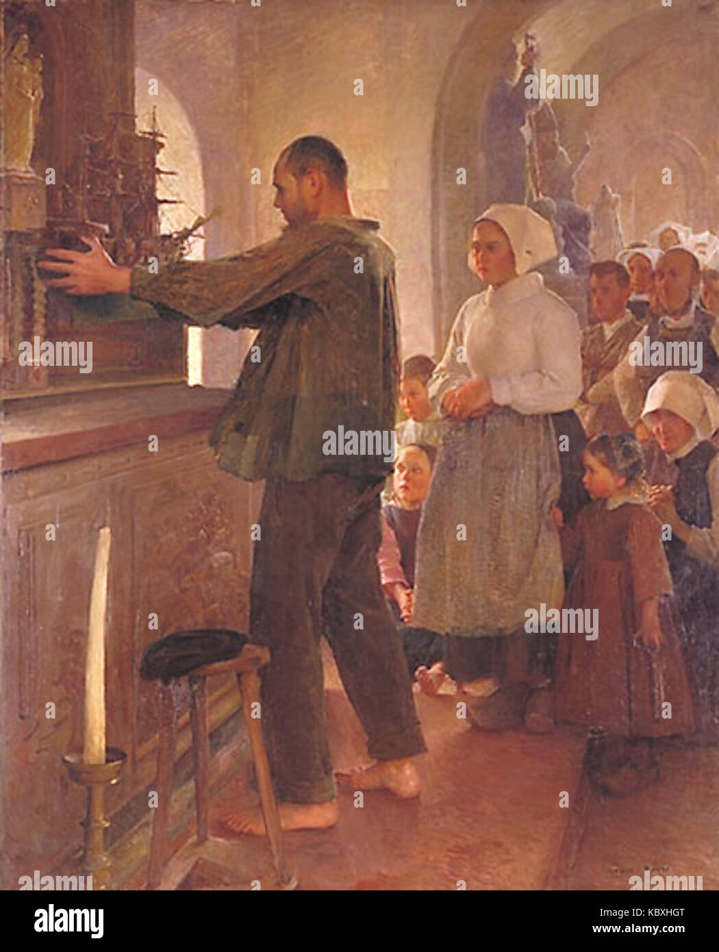 Henri Royer Ex voto Stock Photo - Alamy