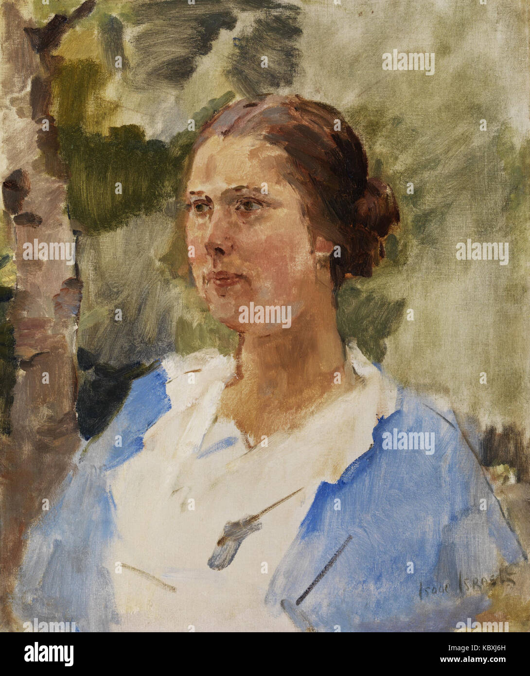 Israels Portrait of a young lady Stock Photo - Alamy