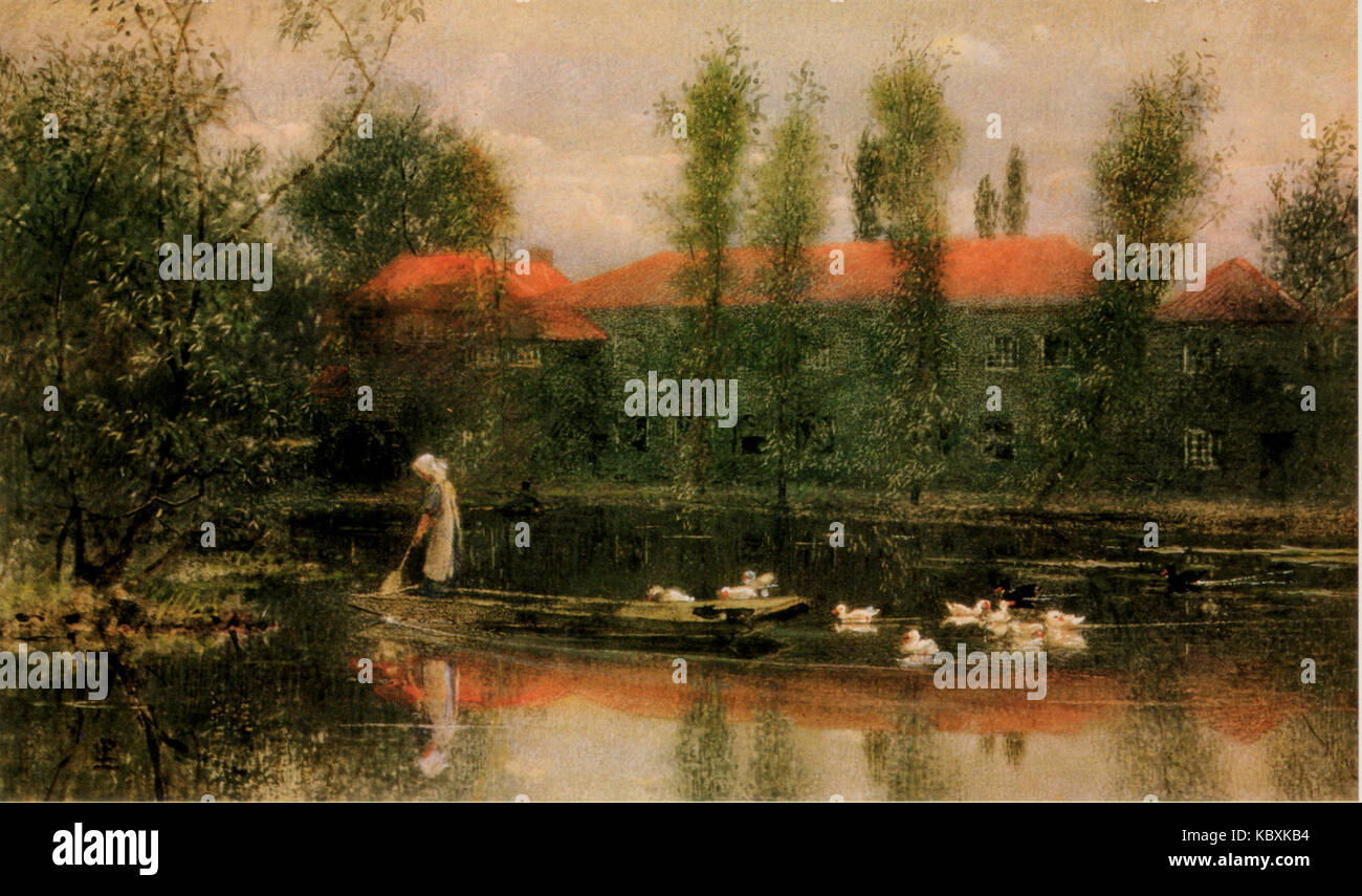 L L Pocock Pond at Merton Abbey Stock Photo - Alamy