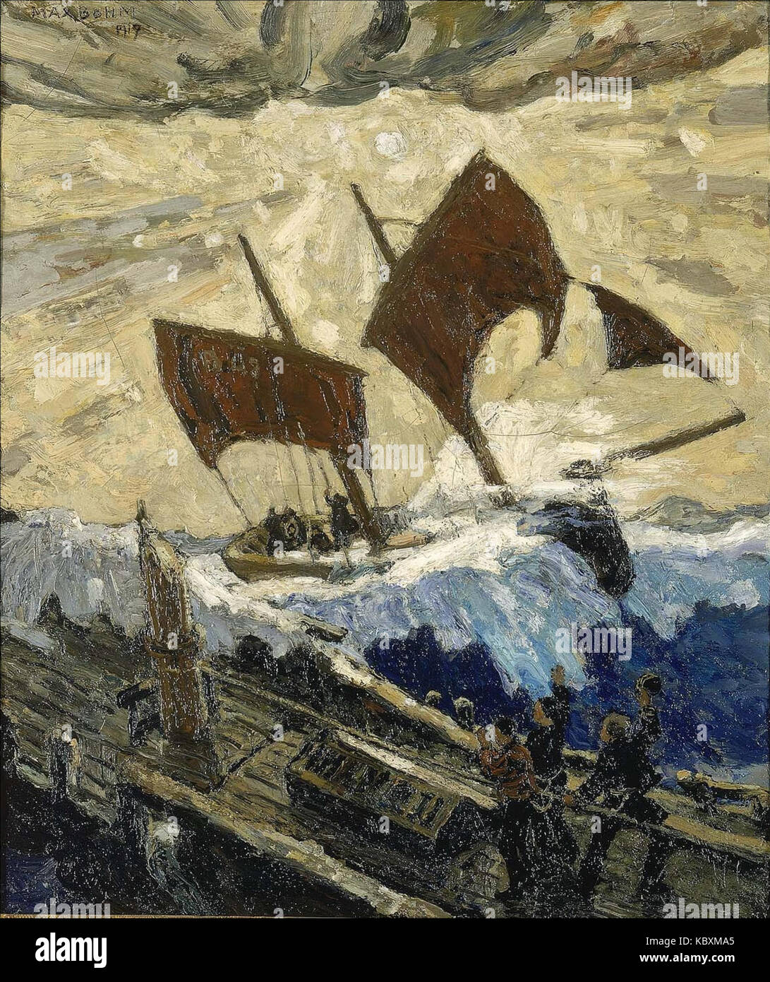 Max Bohm An incident on the English Channel (1919 Stock Photo - Alamy