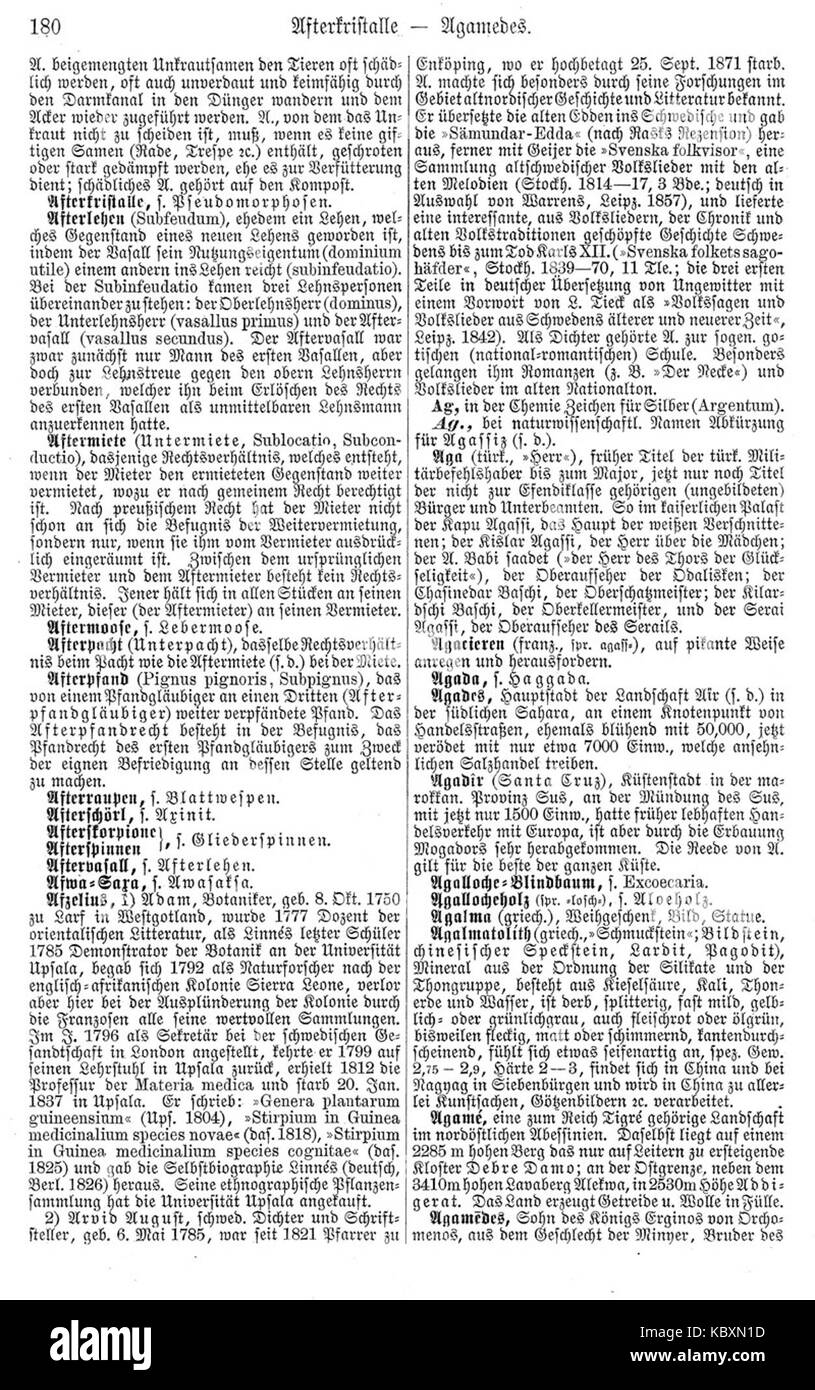 A reference to a specific entry in the 'Meyers' encyclopedia or ...