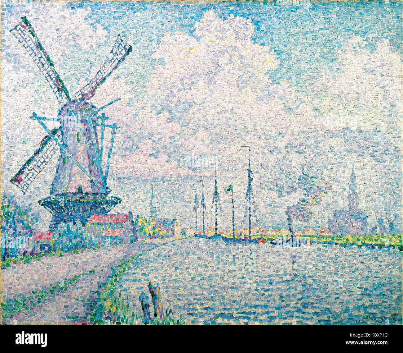Paul Signac Canal of Overschie Stock Photo - Alamy