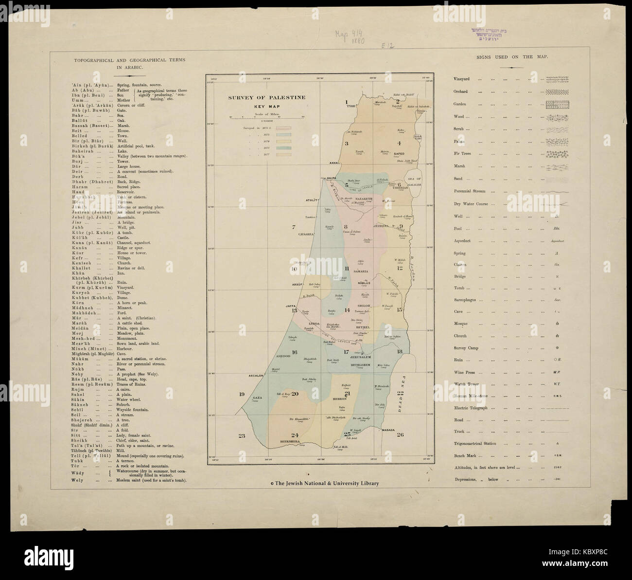 Survey of Western Palestine 1880.0ii Stock Photo - Alamy
